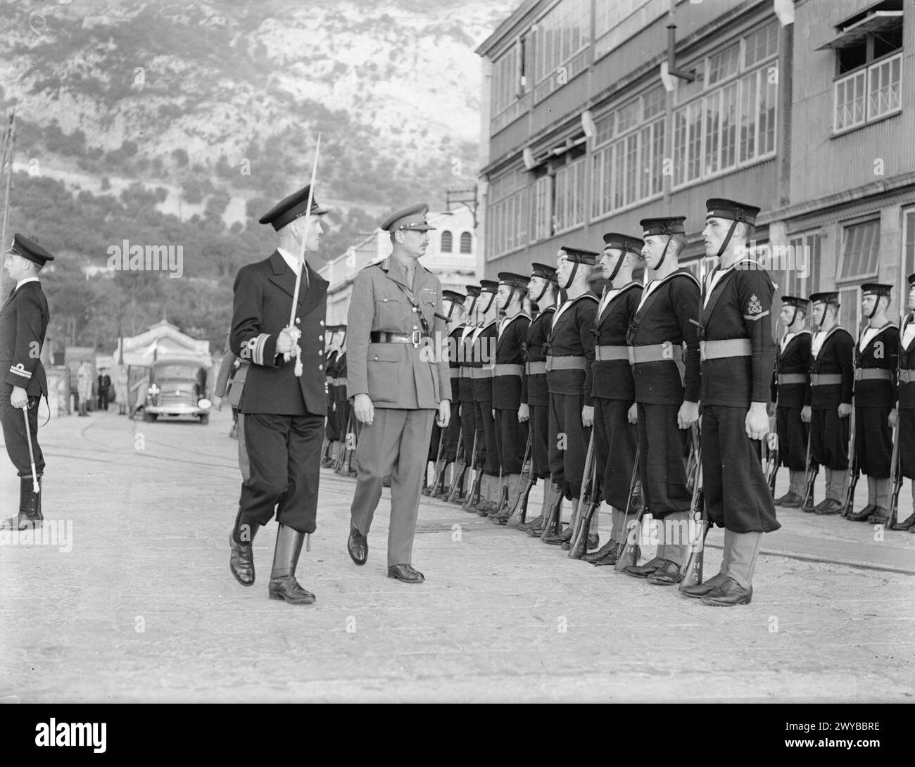 The Duke of Gloucester inspects Royal Guard units on arrival at ...