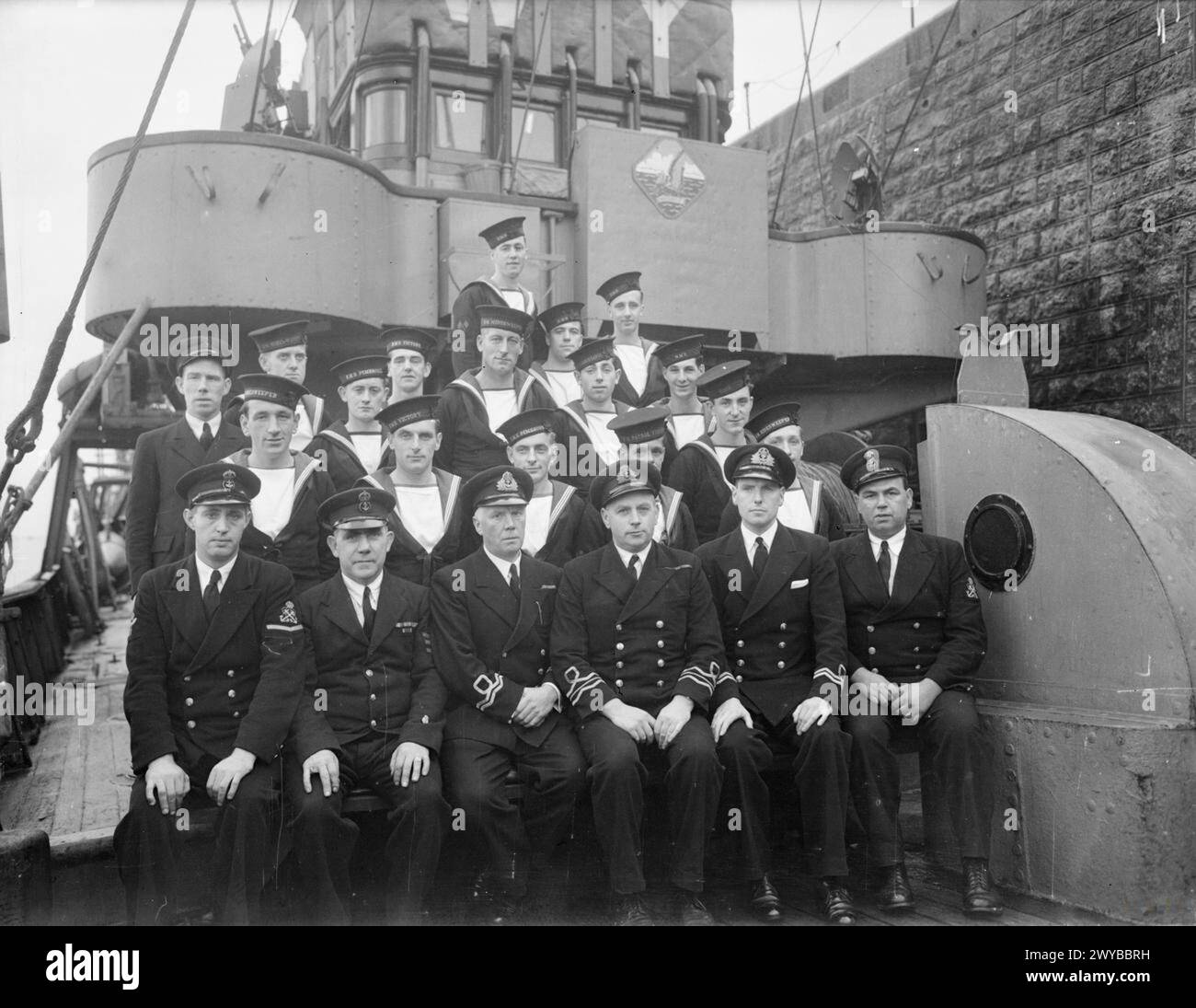 THE OFFICERS AND MEN OF HIS MAJESTY'S TRAWLERS. OCTOBER 1941, AT DOVER ...