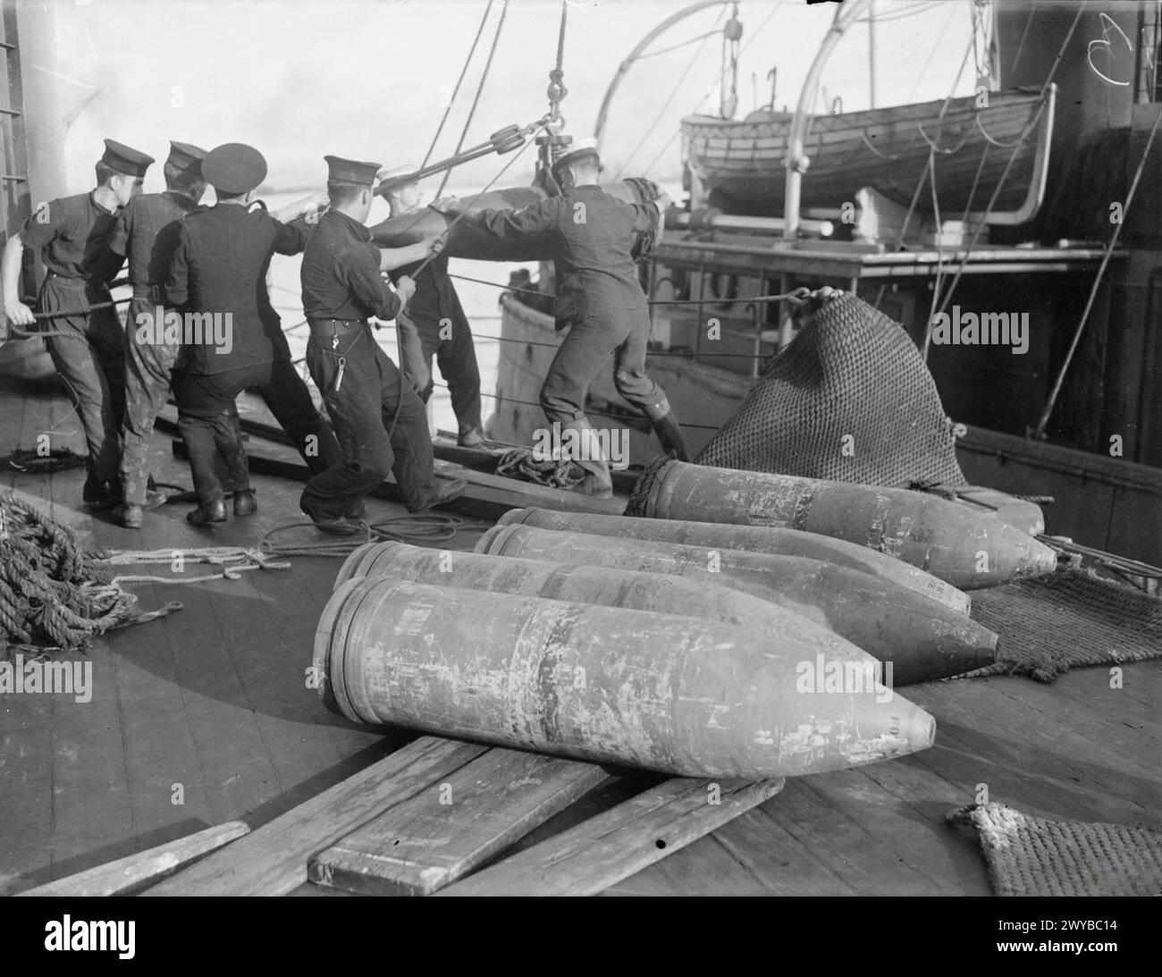 During 1940 or 1941, HMS Barham, a British battleship, took on board 15 ...