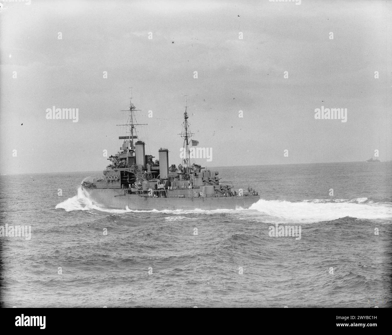 BRITISH NAVAL ESCORT AND CONVOY IN MEDITERRANEAN, SEPTEMBER 1941, ON ...