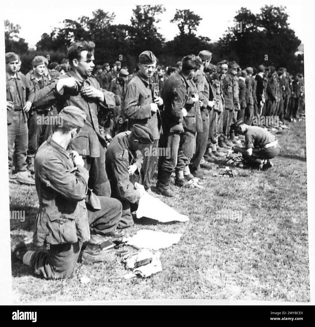 GERMAN PRISONERS OF WAR - Original wartime caption: German prisoners ...