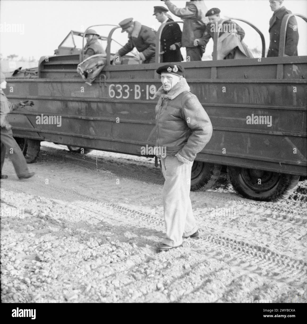 General Sir Bernard Montgomery, commander of the 21st Army Group ...