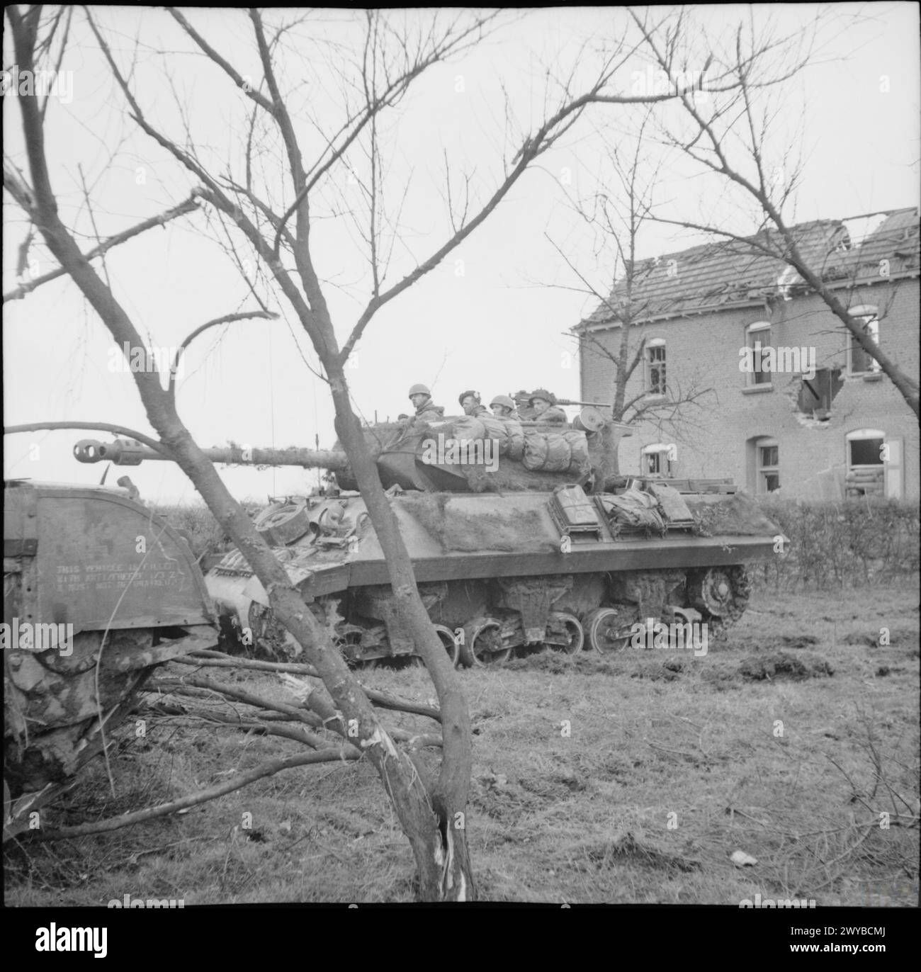 On 8 February 1945, the British Army deployed an Achilles 17-pounder ...