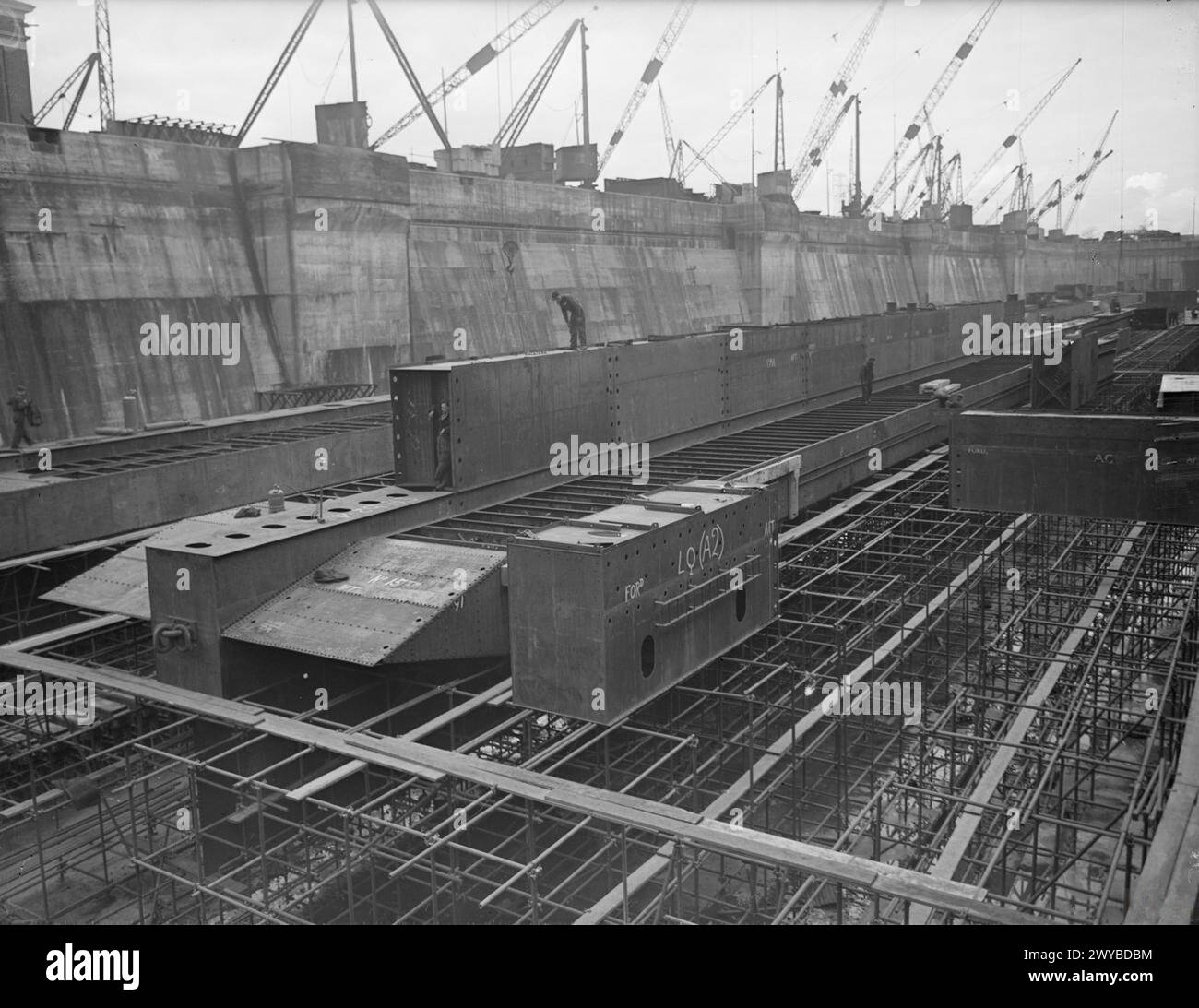 MULBERRY HARBOUR. APRIL 1944, WEYMOUTH AND MARCHWOOD. TWO HUGE ...