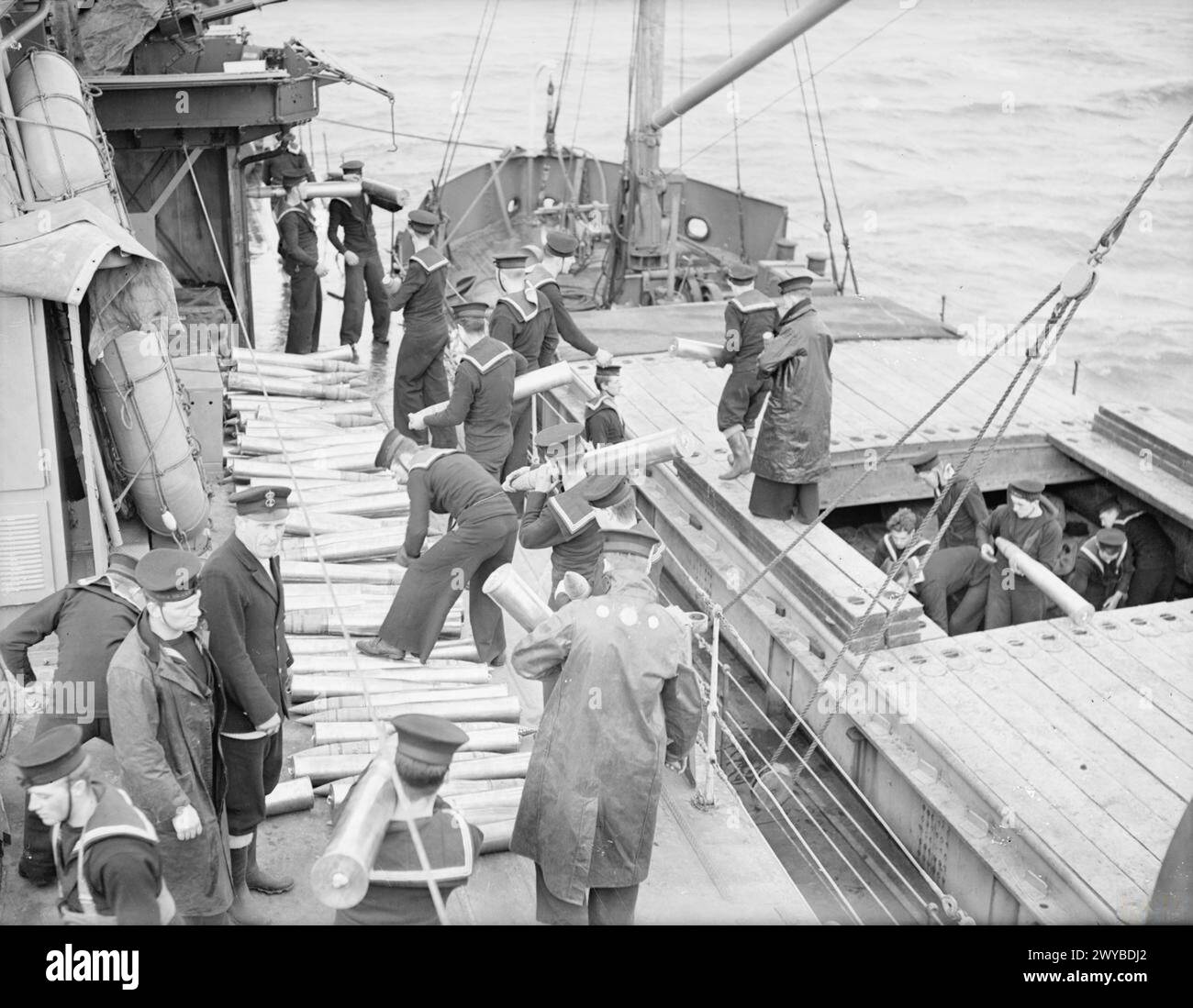 ON BOARD A DESTROYER ON ESCORT DUTY. OCTOBER 1940, ON BOARD THE ...