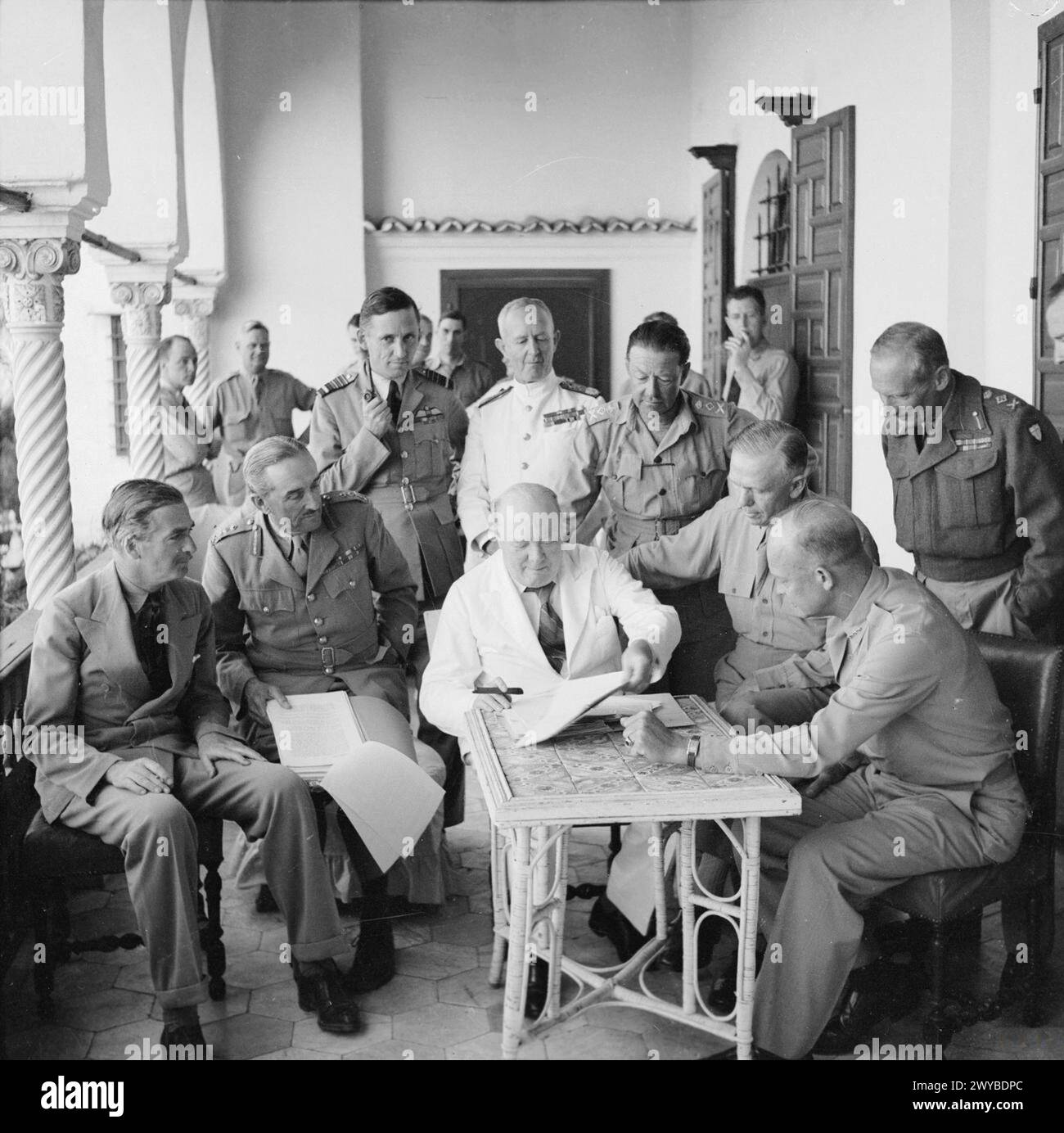 Participants of the Allied Planning Conference at Allied Force ...