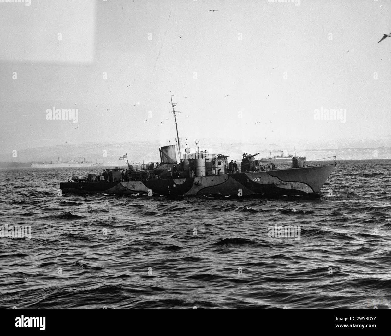 GREY SEAL - Underway. , Royal Navy, HMS Hovington, Minesweeper, (1956 ...