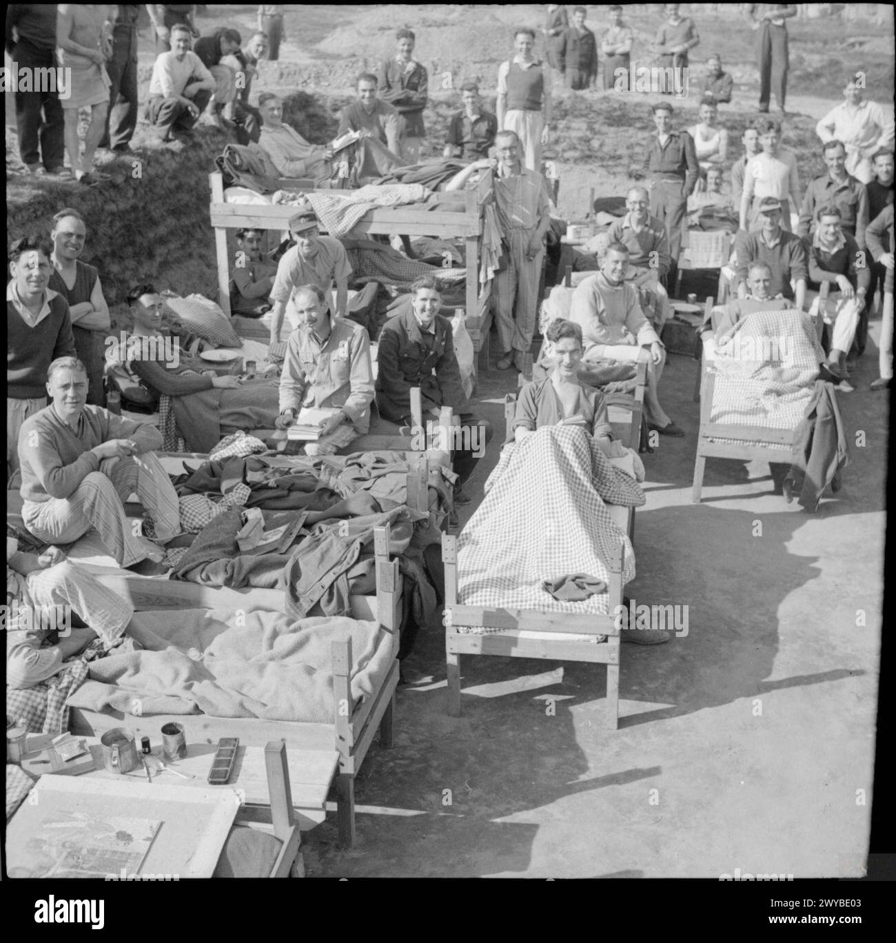 THE BRITISH ARMY IN NORTH-WEST EUROPE 1944-45 - Sick former POWs ...