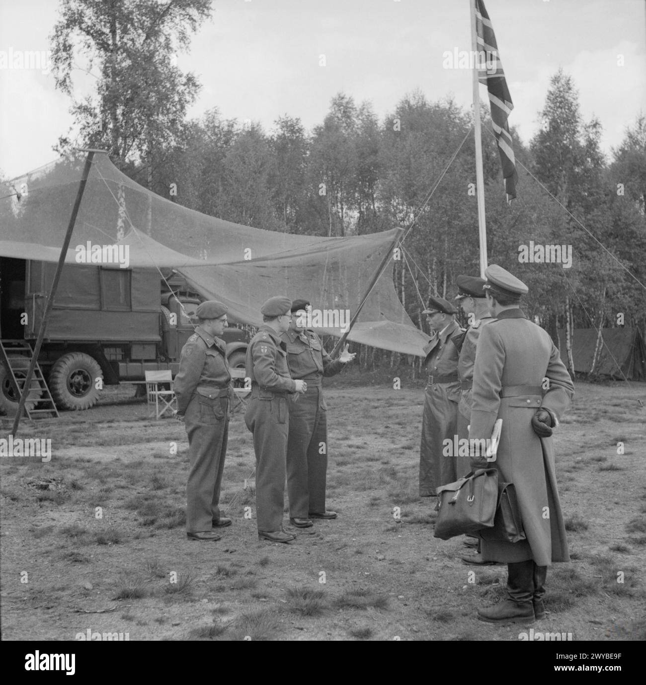 GERMANS SURRENDER TO FIELD MARSHAL MONTGOMERY - Field Marshal Sir ...