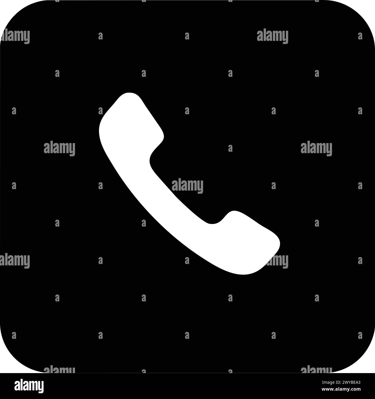 Phone call 3d icon Black and White Stock Photos & Images - Alamy