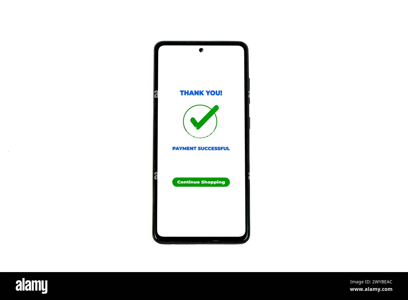 Online payment Concepts. Smartphone with Payment Successful ...