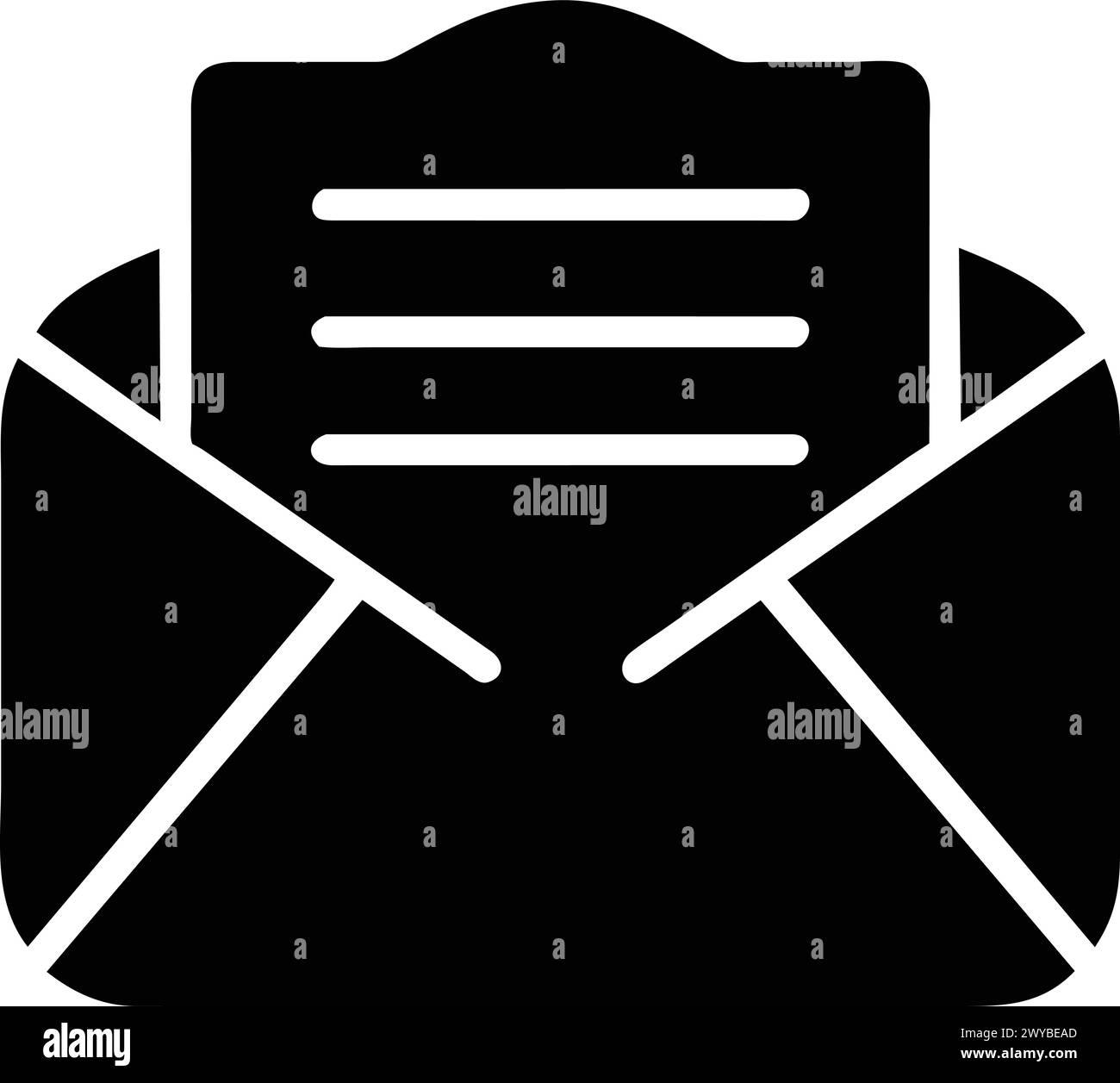 Email icon design hi-res stock photography and images - Alamy