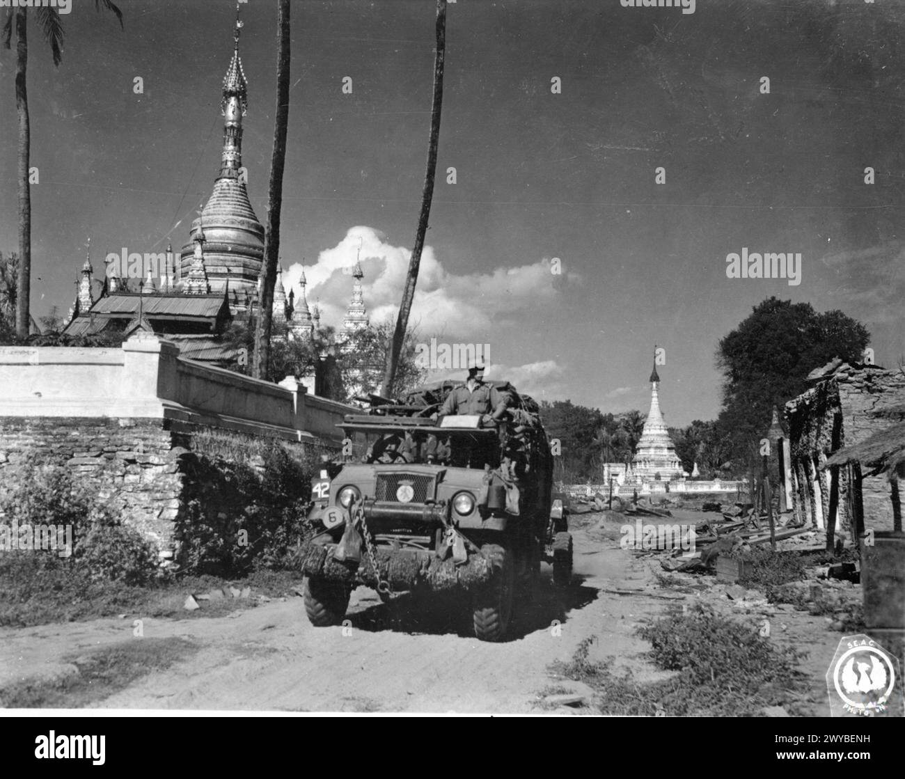 THE BRITISH ARMY IN BURMA 1944 - A lorry of 36th Infantry Division ...