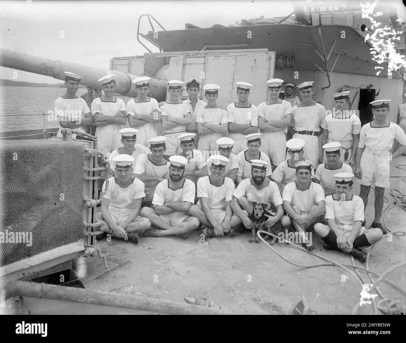 MEN OF THE DESTROYER HMS QUILLIAM, SERVING WITH THE EASTERN FLEET. 4 ...