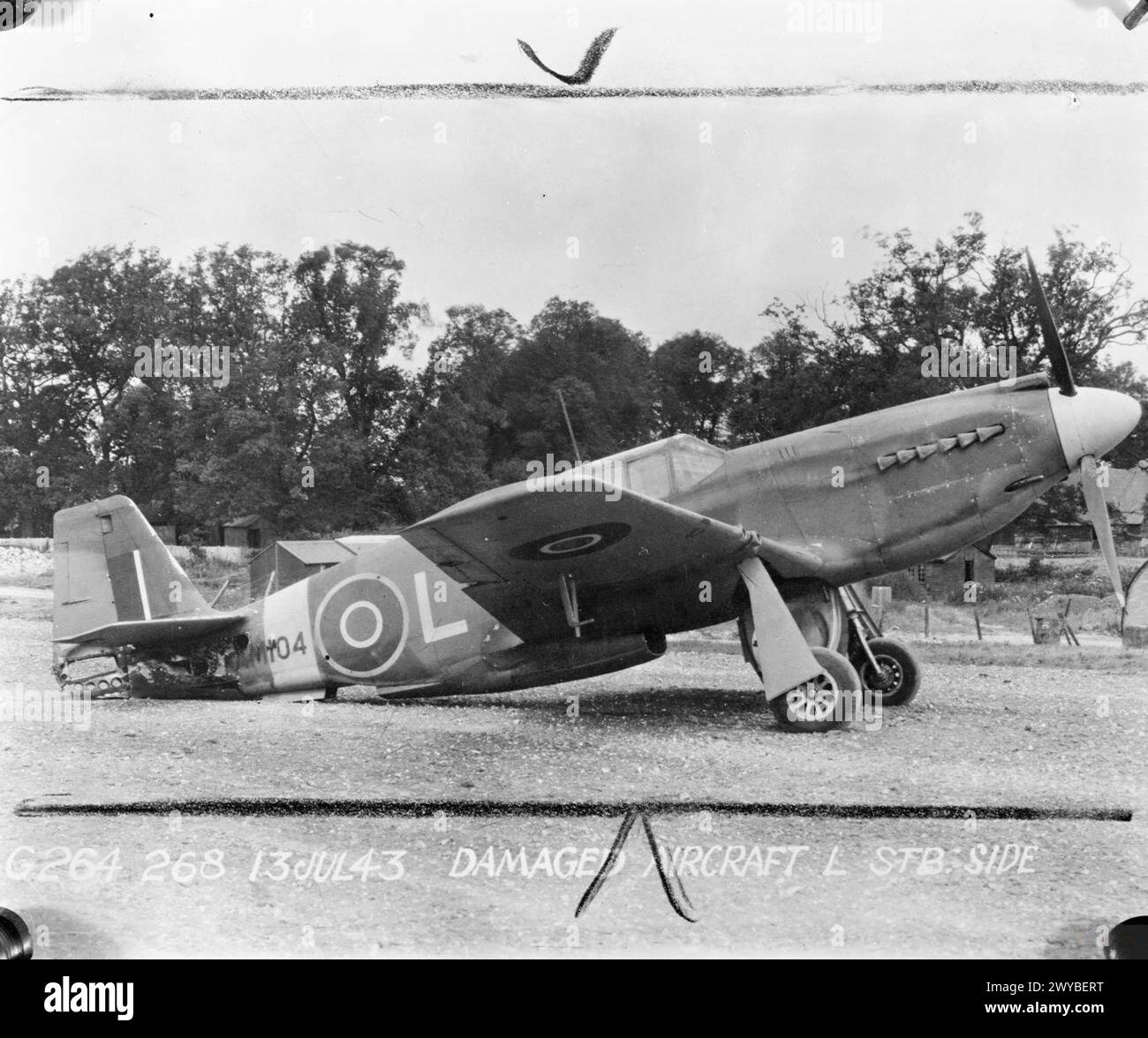 In 1943, a North American Mustang Mark I, AM104 'L', of No. 268 ...