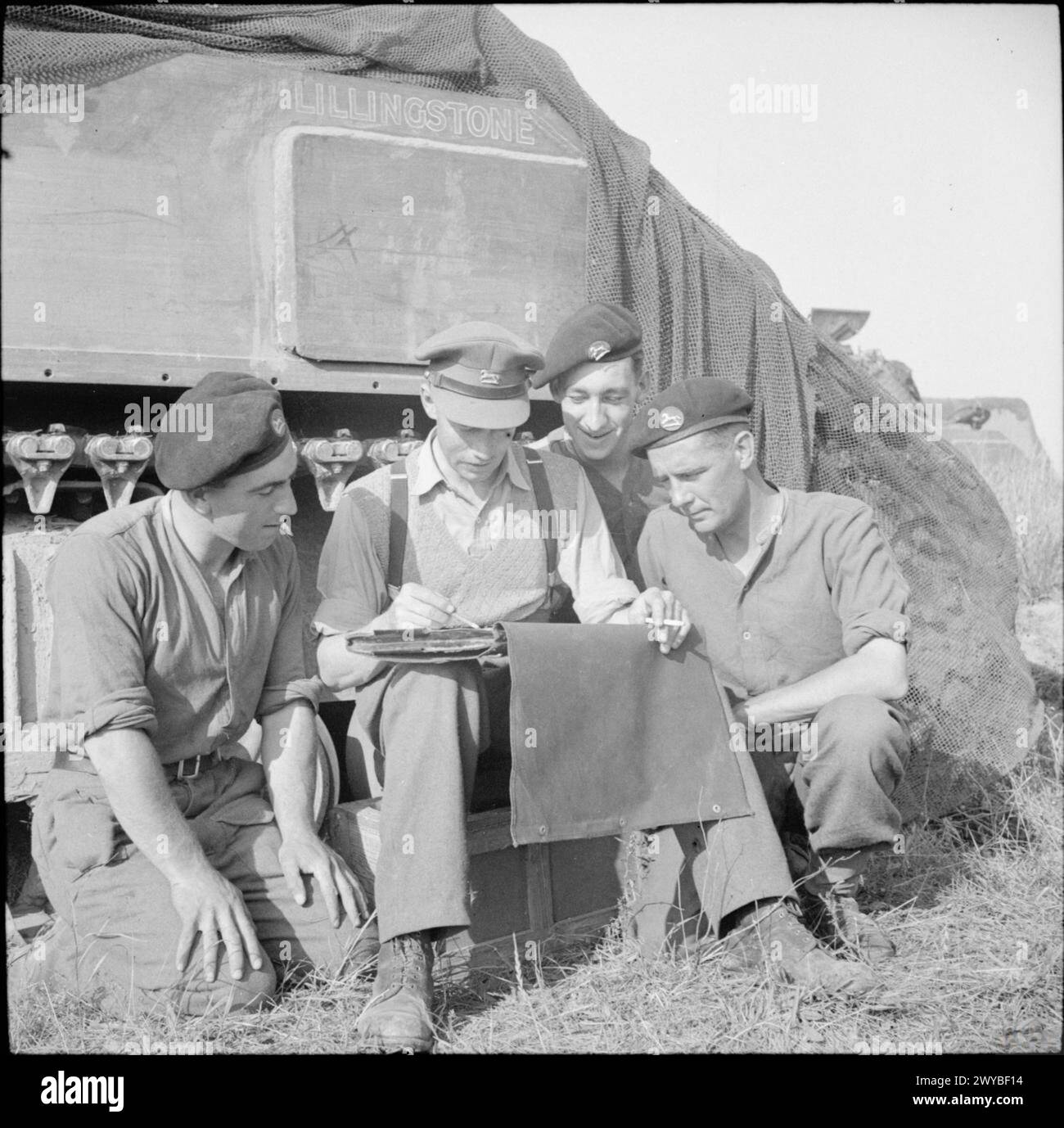 On 7 August 1944, a troop commander issued orders to tank commanders ...