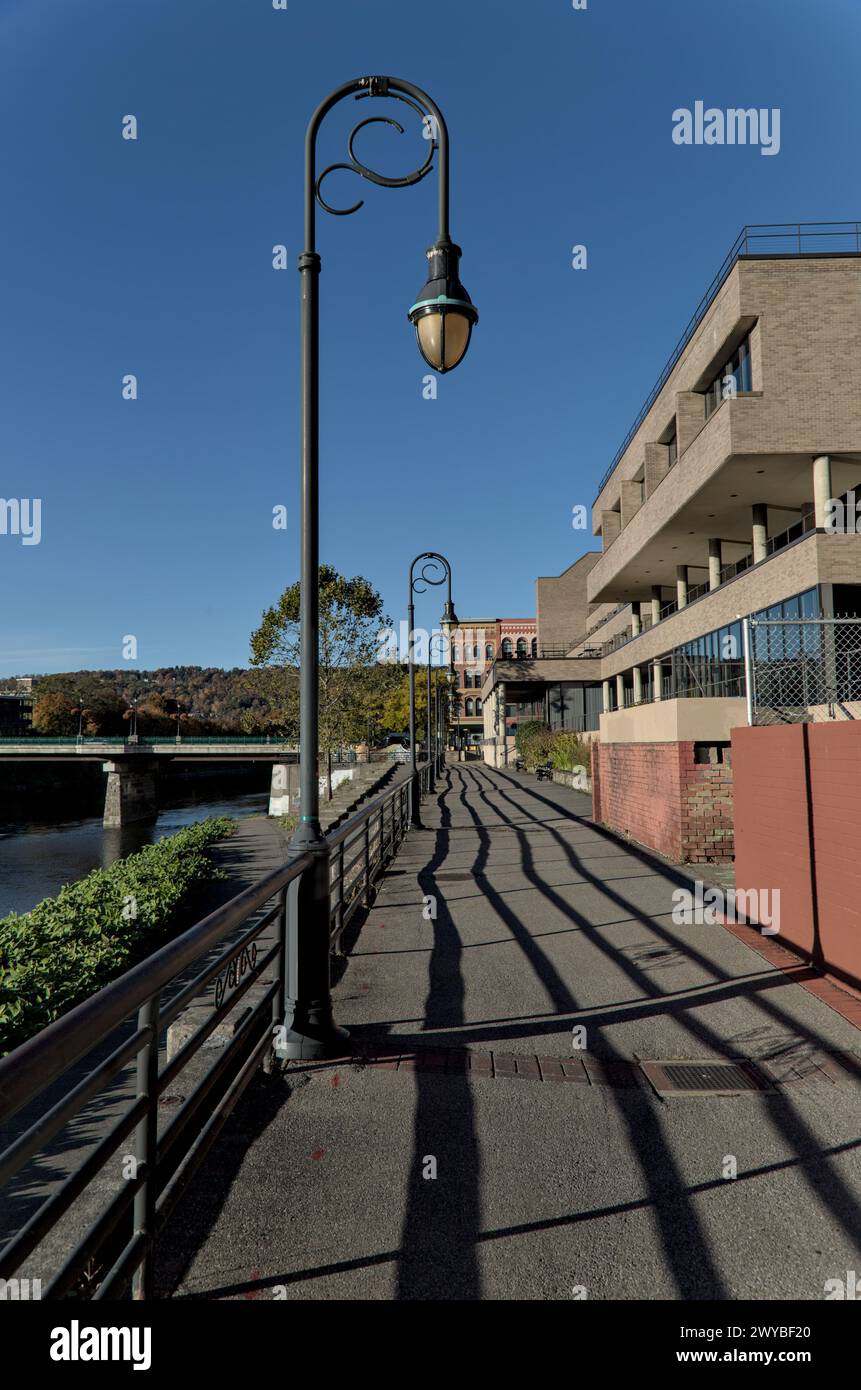 The Binghamton River Walk Trails Chenango River South trail sign on ...