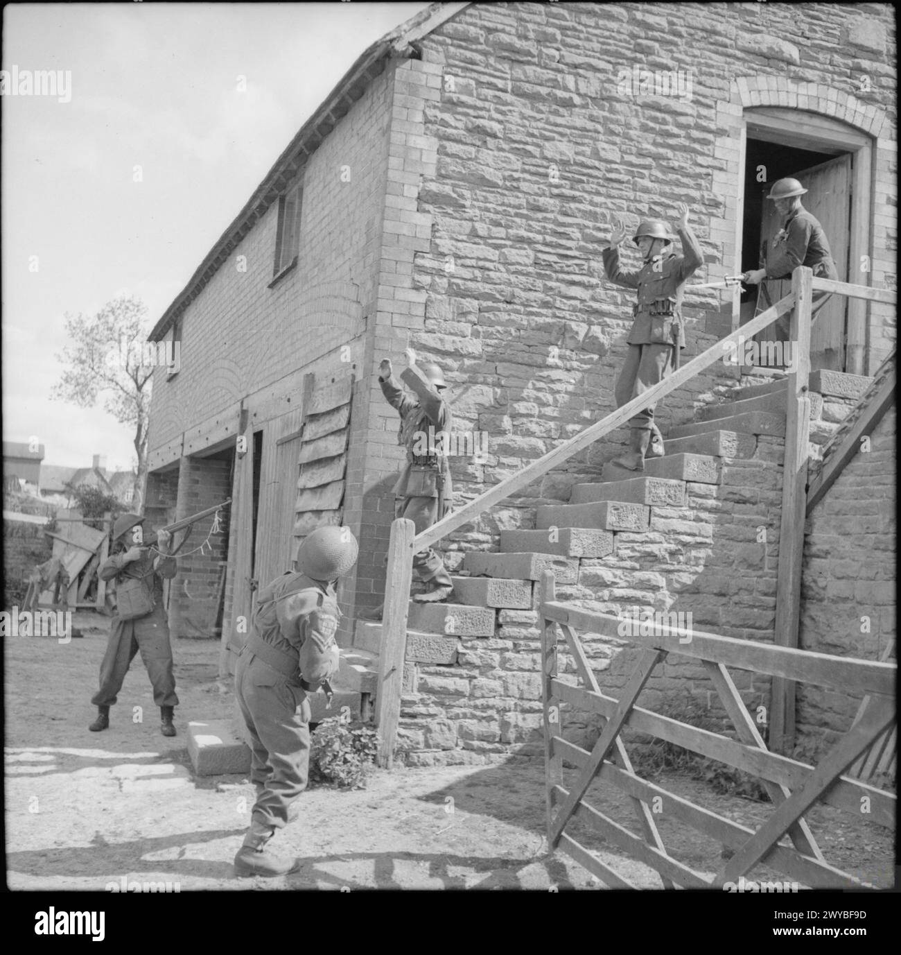 HOME GUARDS TAKE JUNIOR LEADERS' COURSE - Village clearing. Home Guard ...