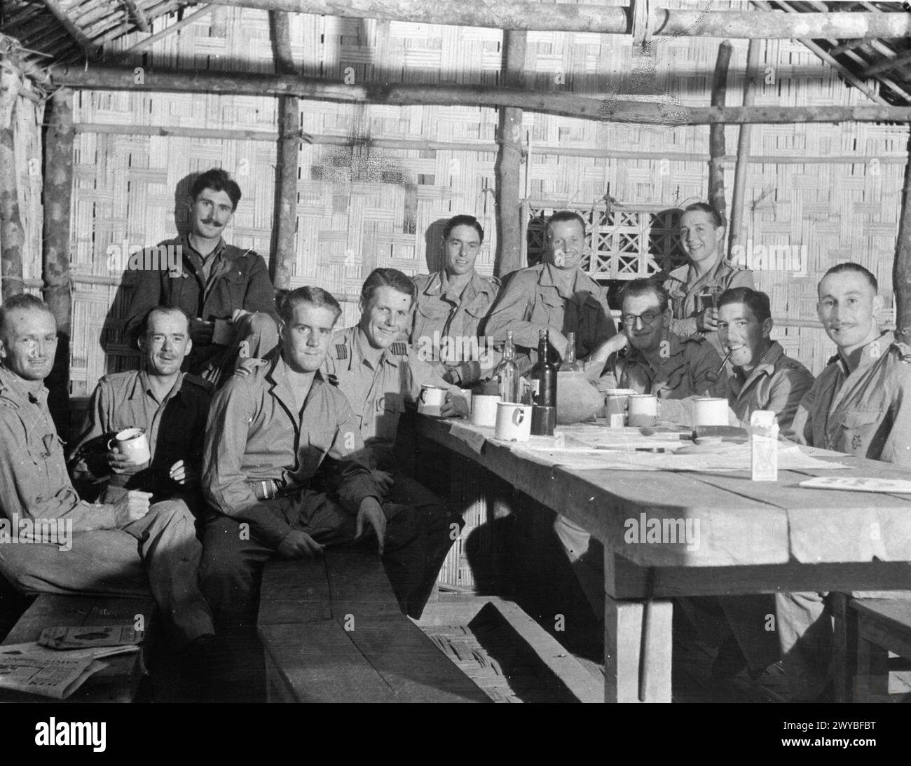 R.A.F. CAMP IN HEART OF BENGAL JUNGLE - Original wartime caption: For ...