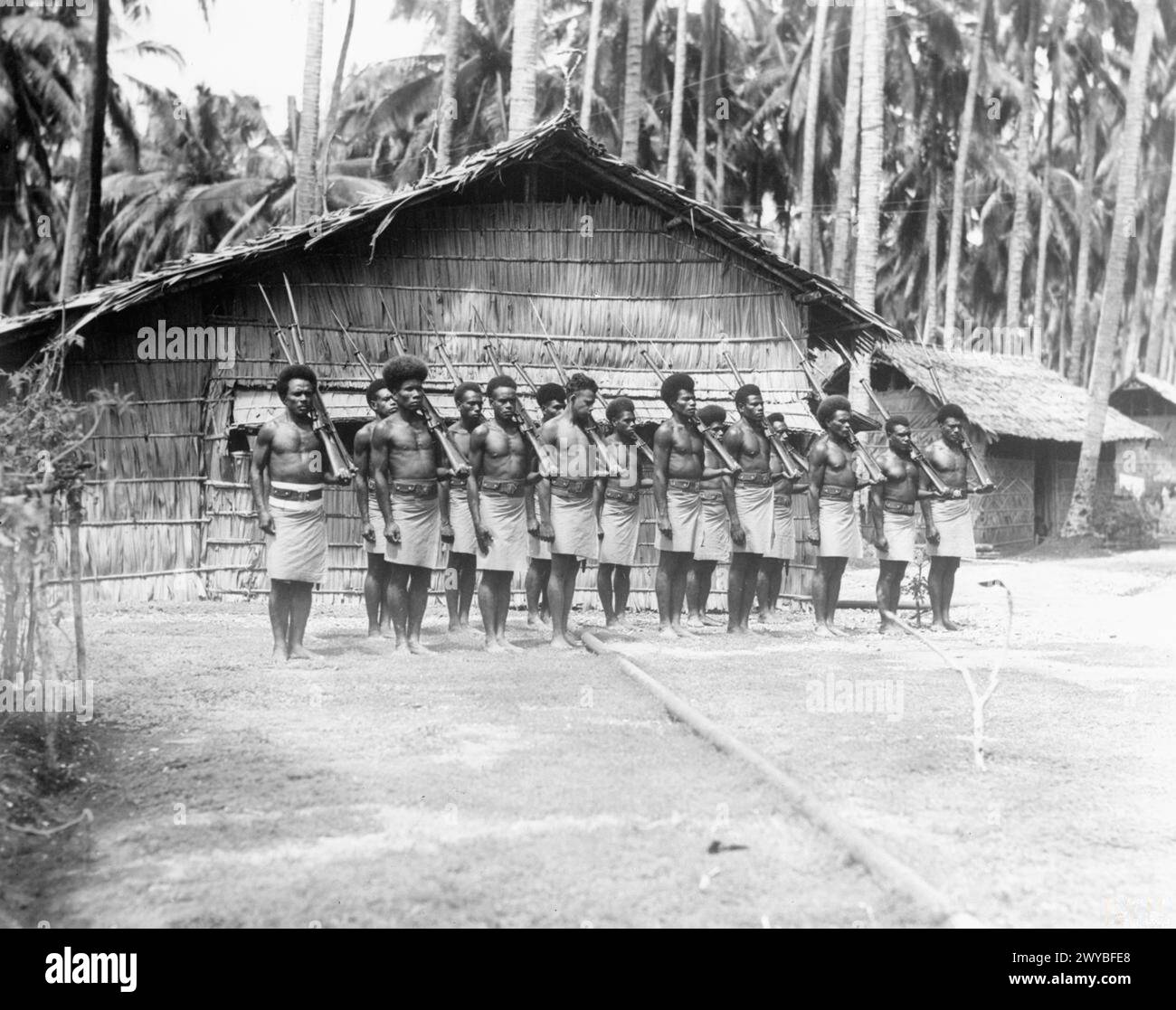 SOLOMON ISLANDS' DEFENCE FORCE, 1944 - A detachment of the Solomon ...
