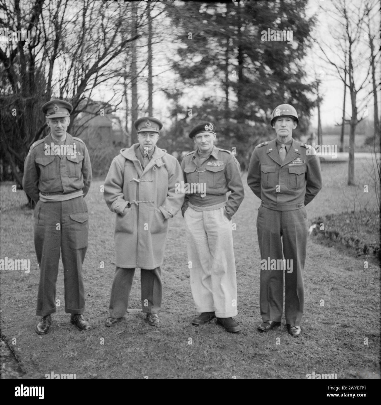 Official photograph - L to R. General Sir Miles Dempsey, K.C.B., D.S.O ...