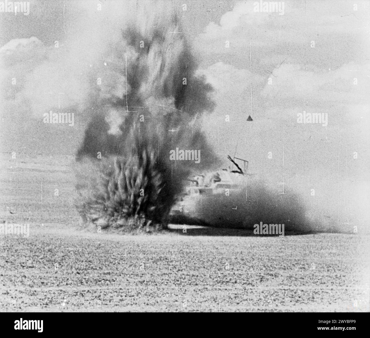 During the 1942 El Alamein battle in Egypt, British heavy tanks of the ...
