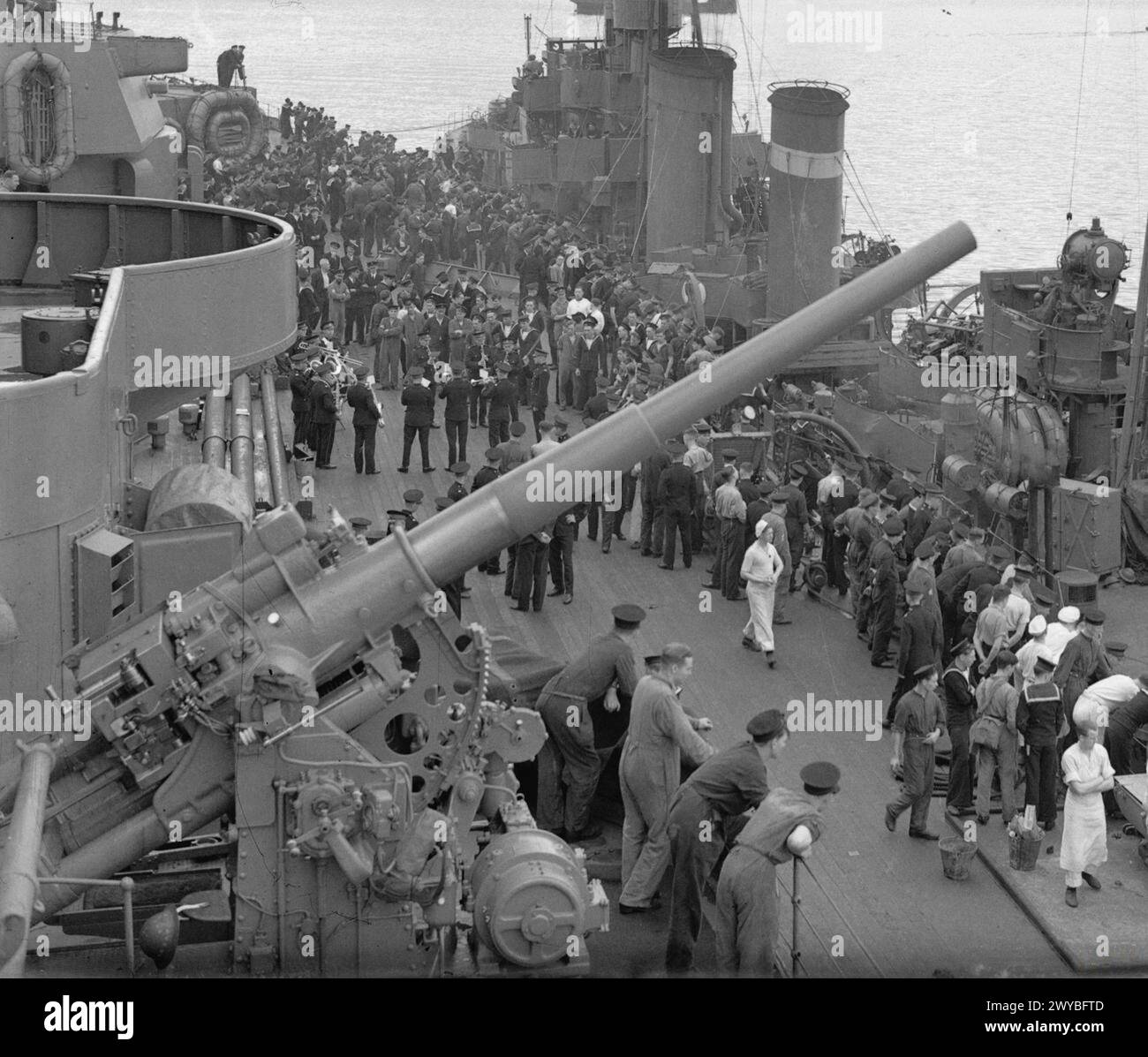 The british battleship hms rodney hi-res stock photography and images - Alamy
