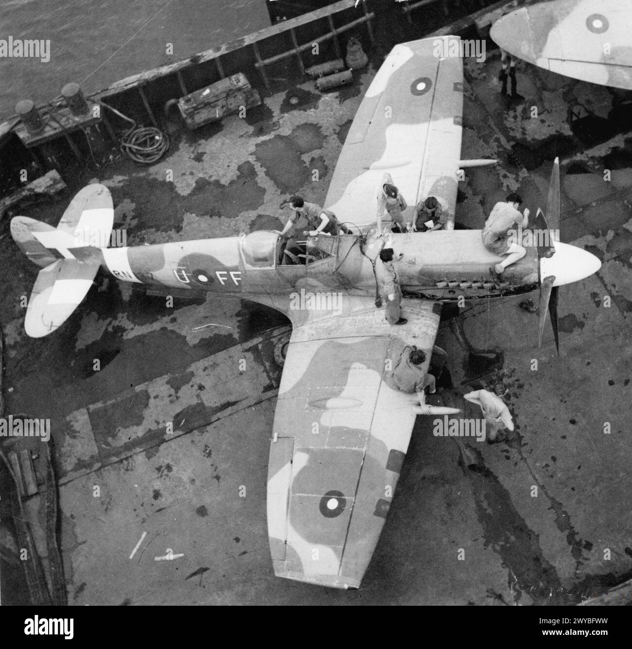 THE ROYAL AIR FORCE IN THE FAR EAST IN 1946 - Ground staff prepare a ...