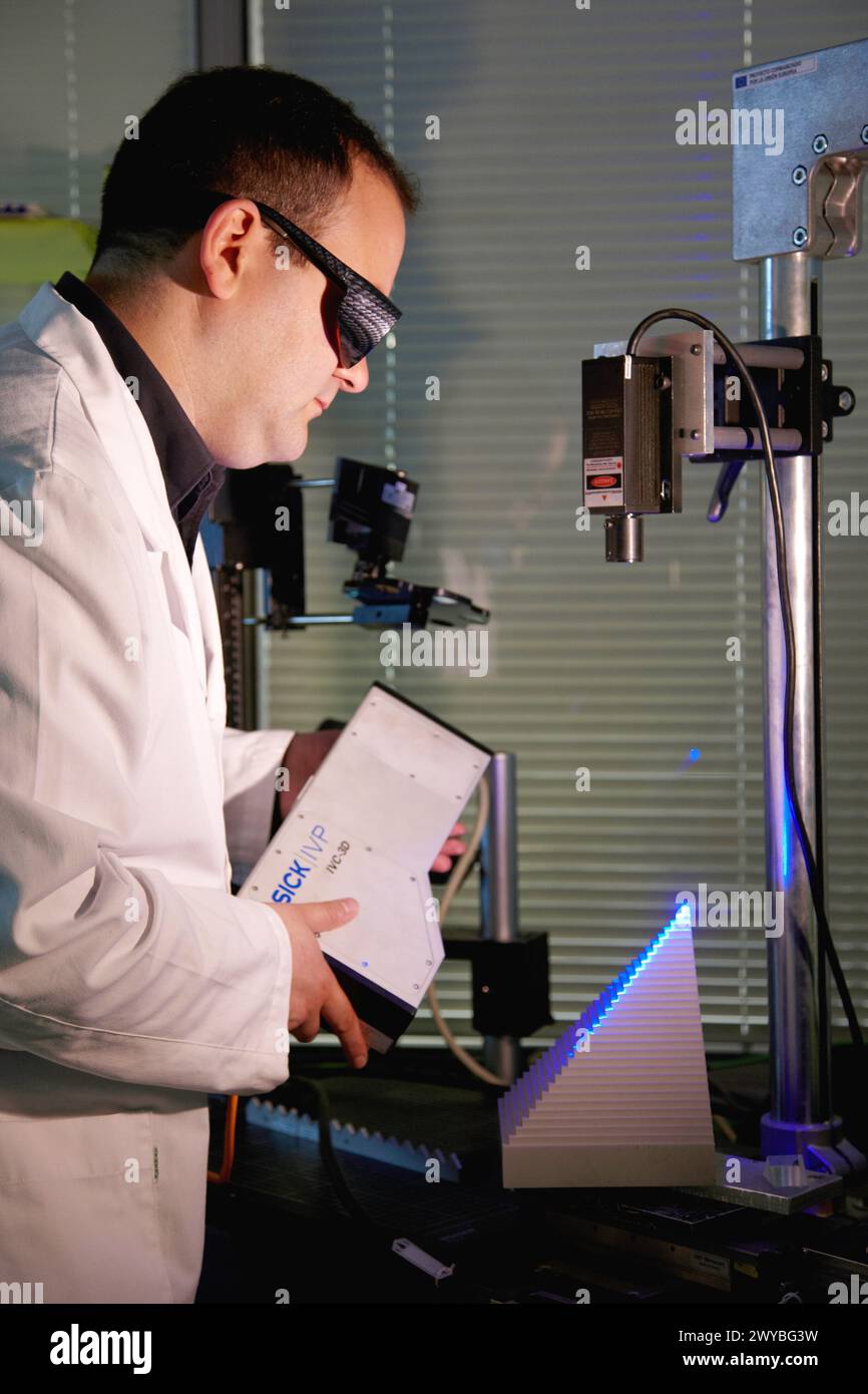 3D laser scanner, laser measurement of hot objects, Image processing ...