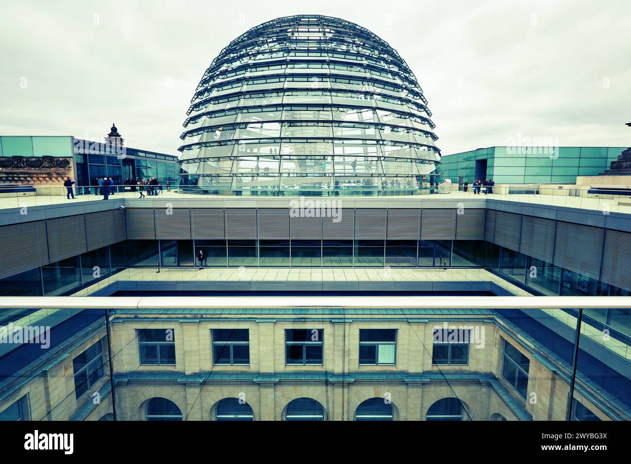 Reichstag building roof terrace hi-res stock photography and images - Alamy
