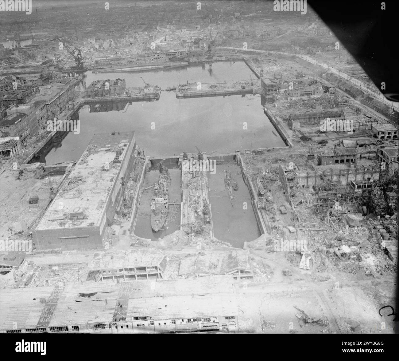 GERMANY UNDER ALLIED OCCUPATION - Low level oblique aerial photograph ...