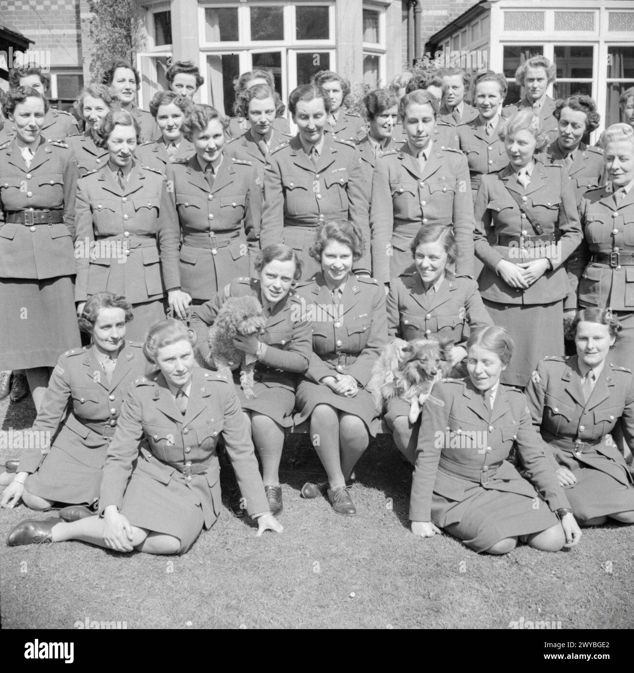 HRH PRINCESS ELIZABETH UNDERGOING INSTRUCTION AT THE AUXILIARY ...