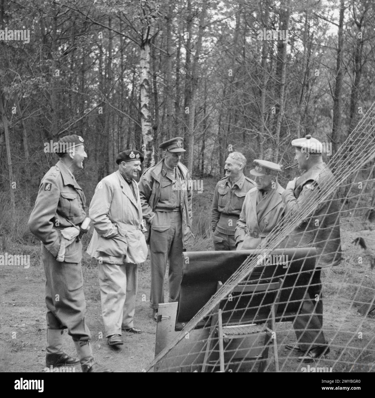 THE BRITISH ARMY IN NORTH-WEST EUROPE 1944-1945 - Left to right ...