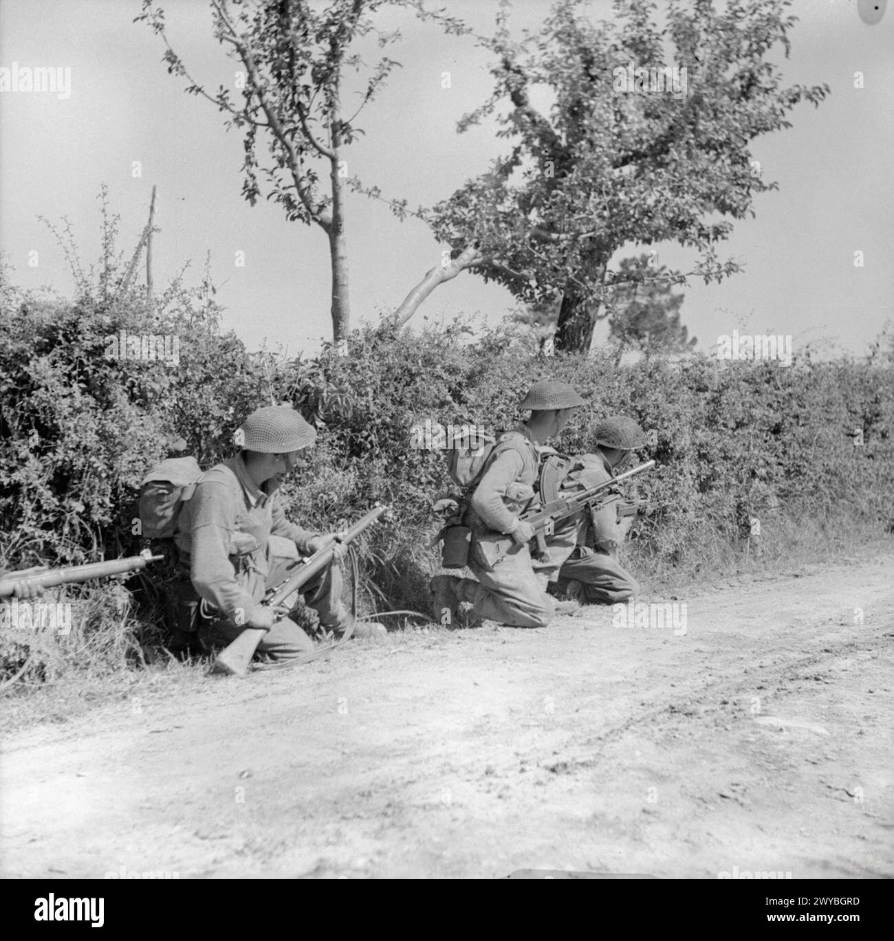 THE BRITISH ARMY IN ITALY 1944 - Men of 1/6th East Surrey Regiment ...