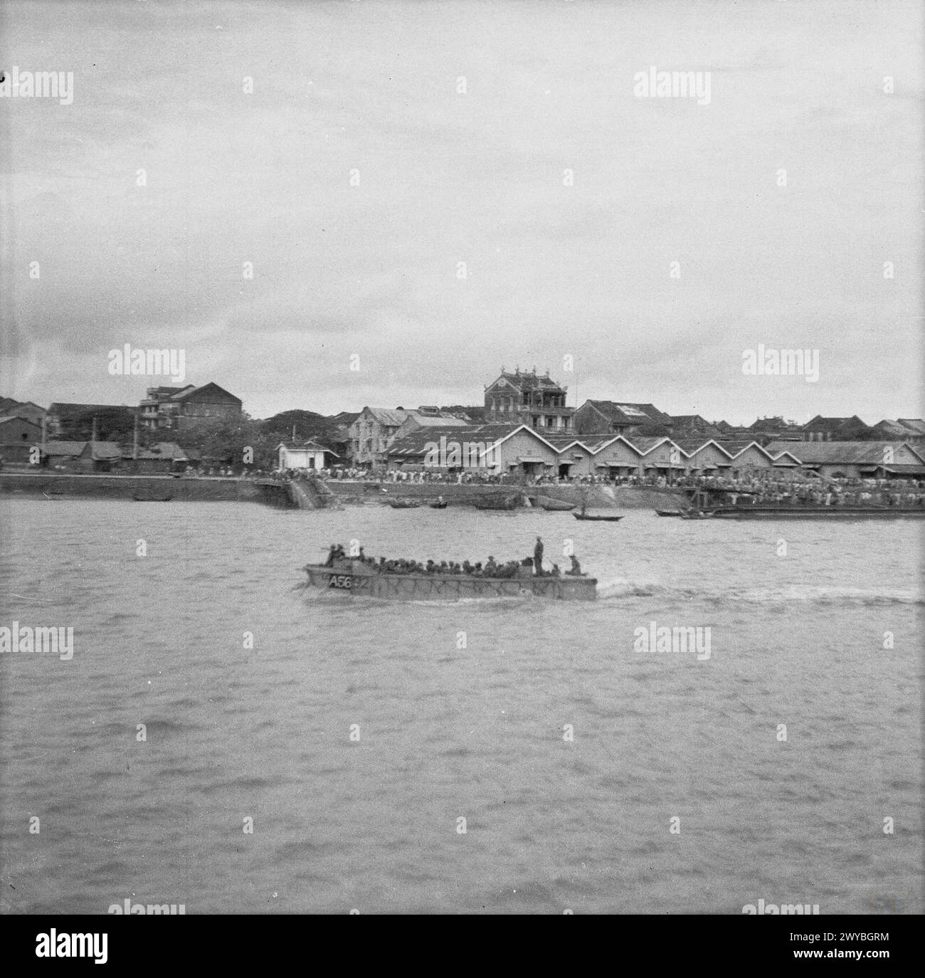 An LCA (Landing Craft Assault) transports Indian soldiers into Rangoon ...