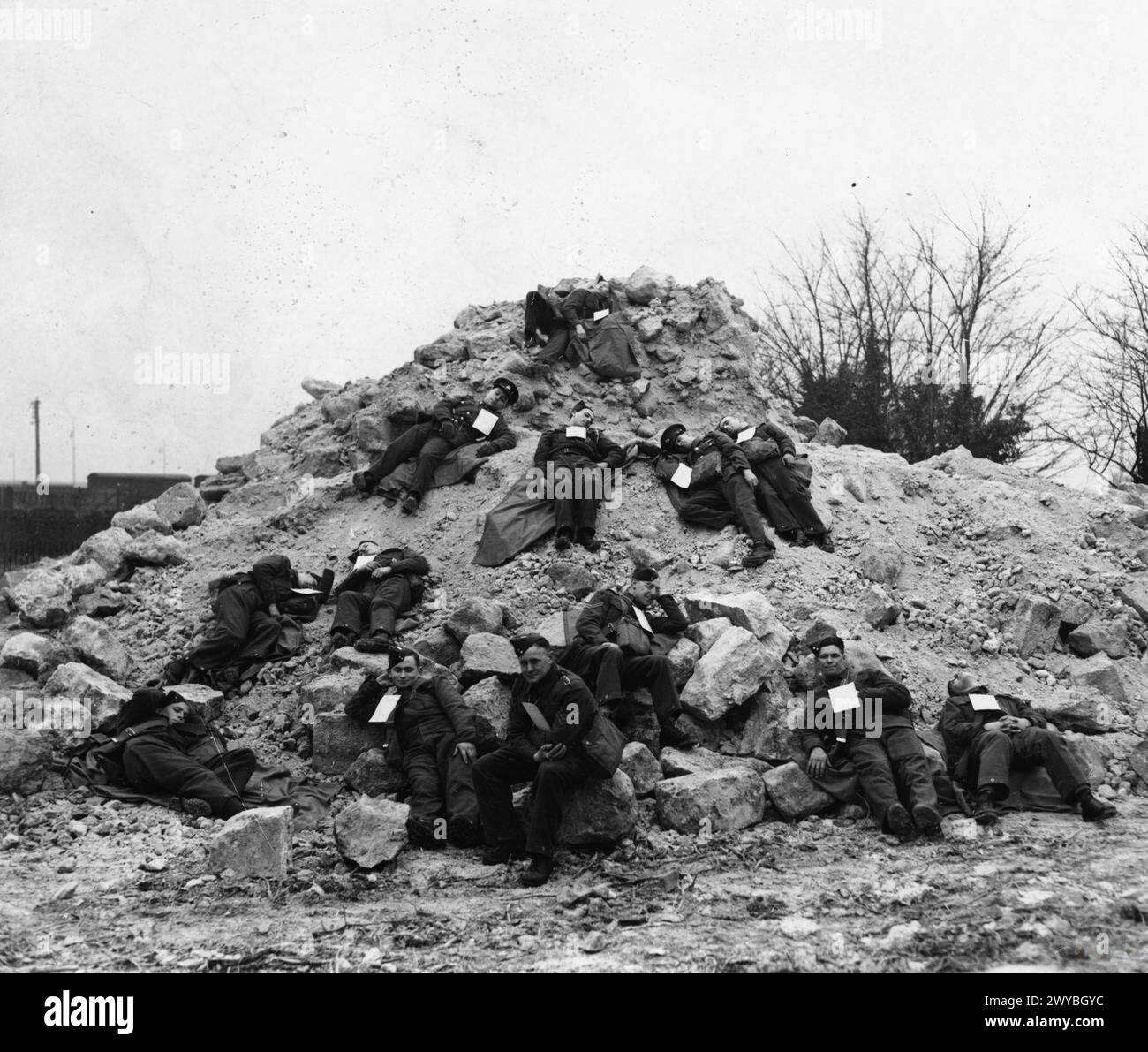 Soldiers participate in a large-scale Air Raid Precautions exercise in ...