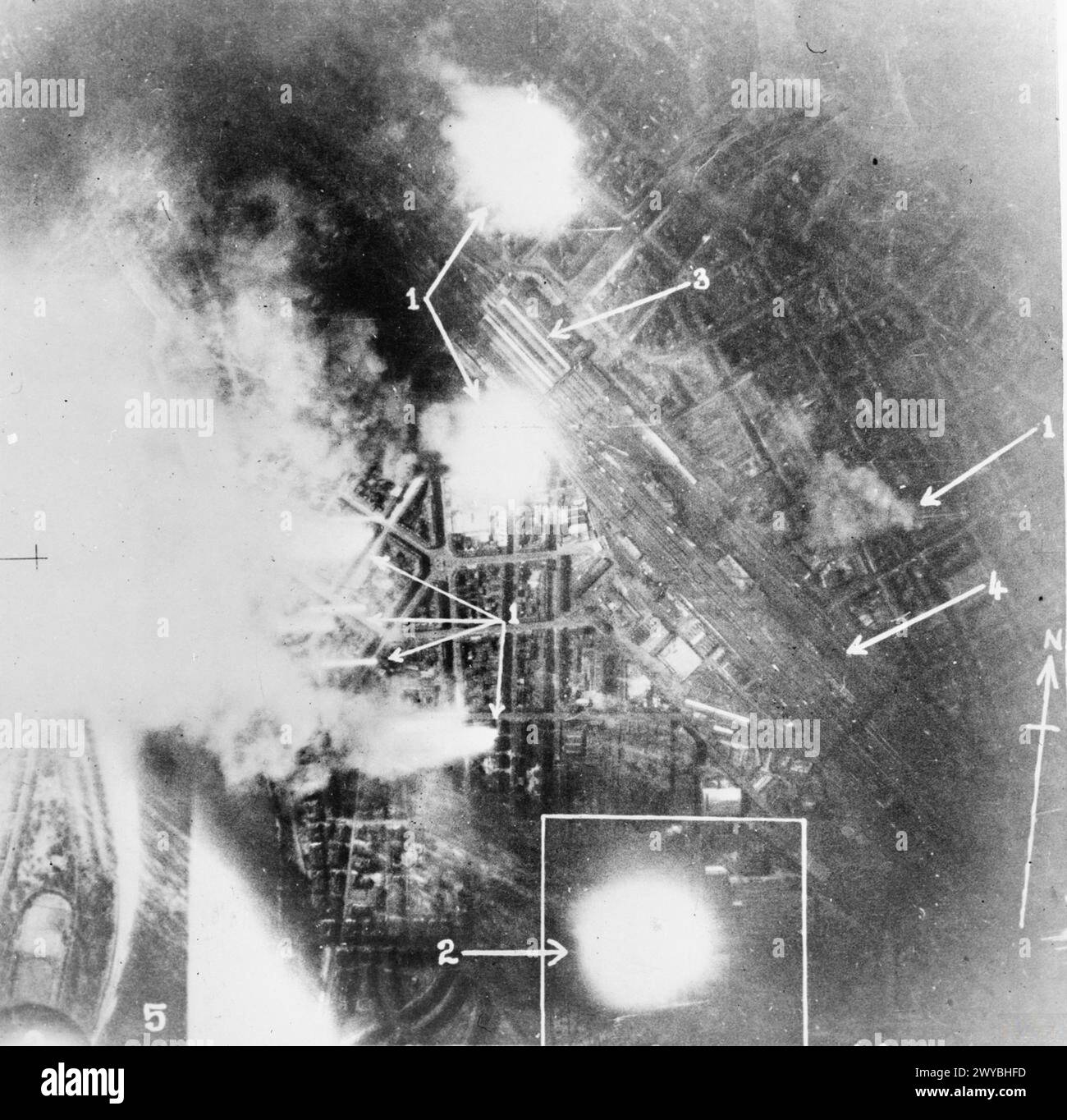 Vertical aerial photograph documenting Operation Abigail Rachel during ...