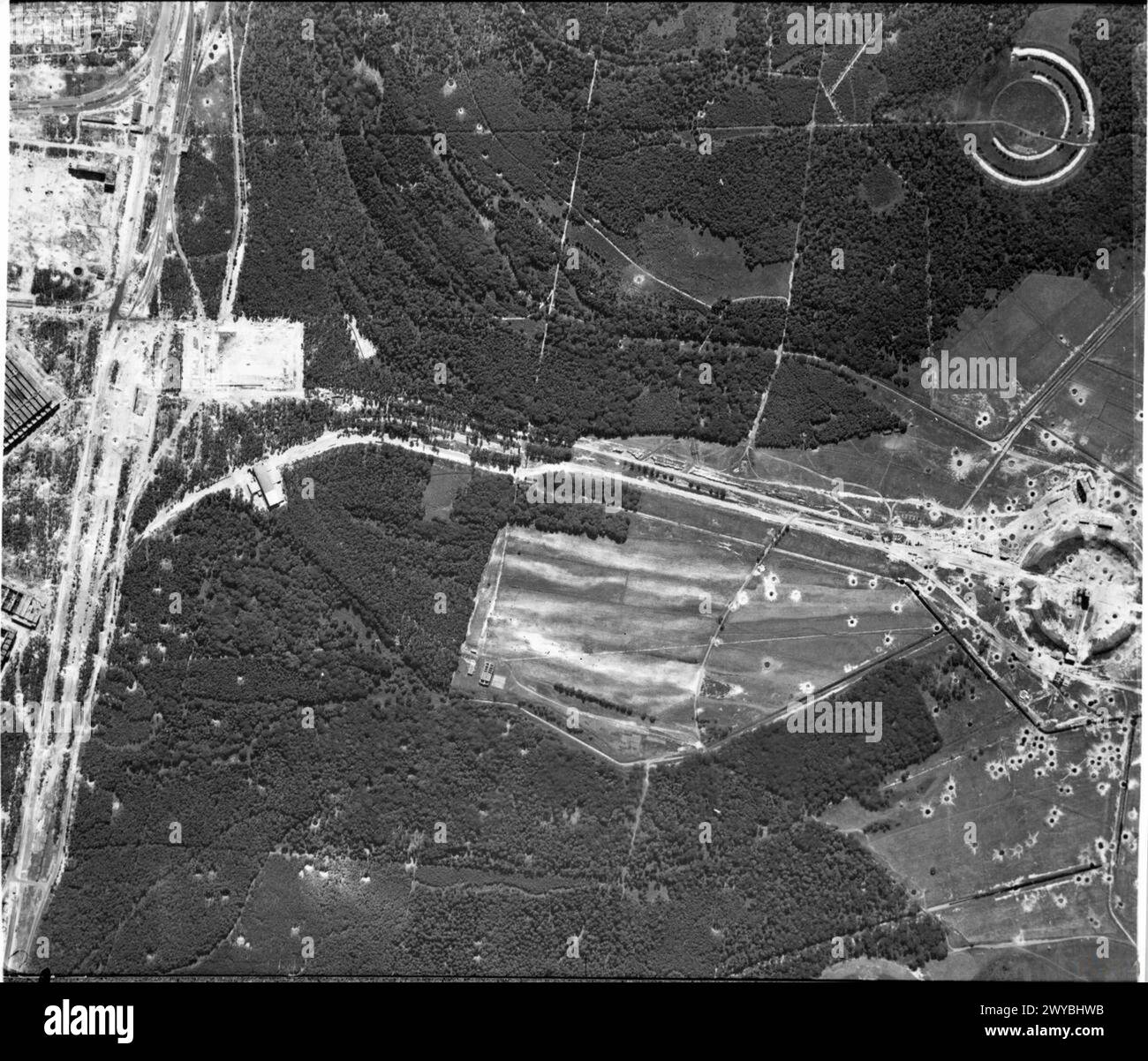 Aerial reconnaissance by RAF No. 540 Squadron captures Allied bomb ...