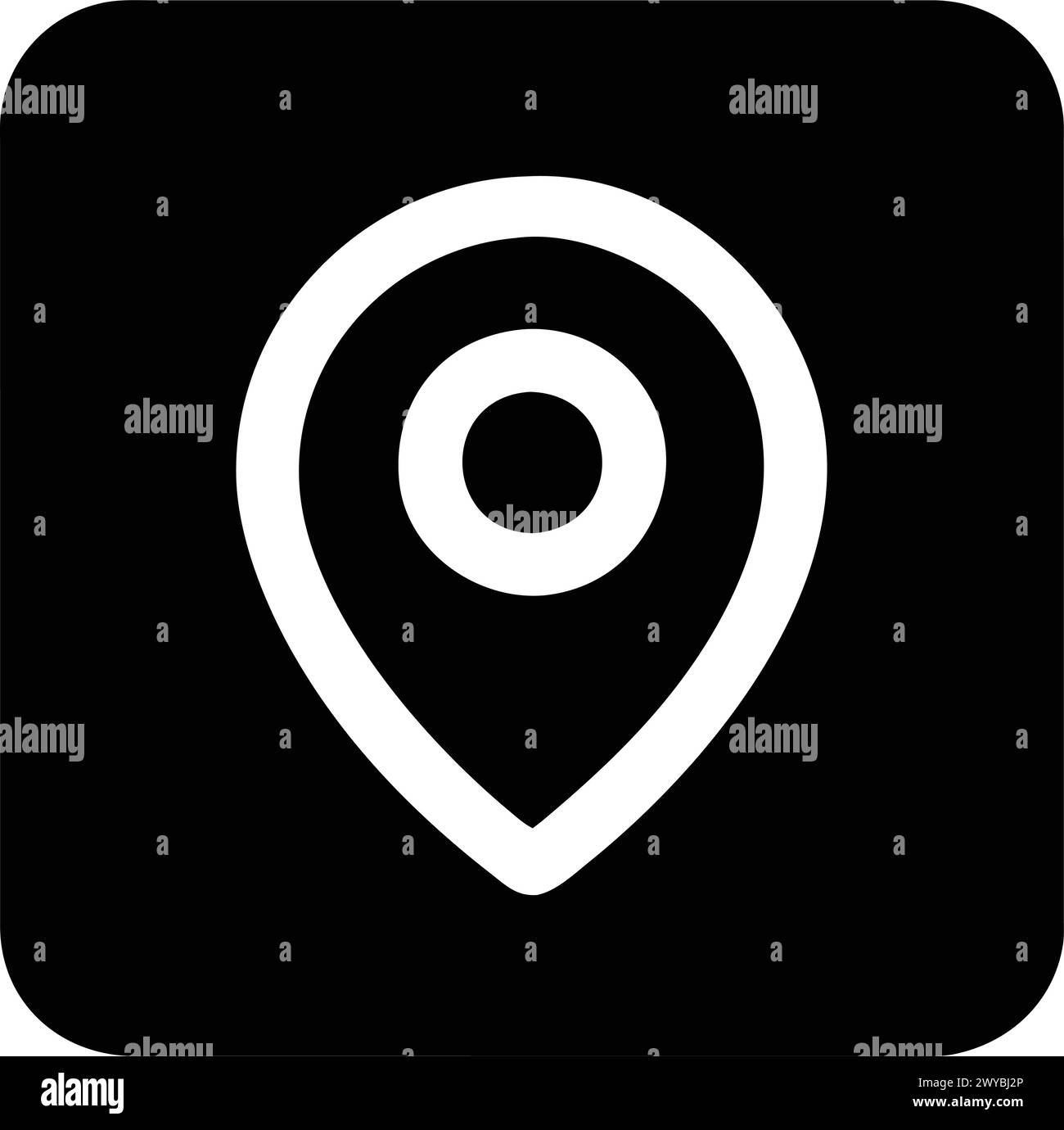 Flag location icon Stock Vector Images - Alamy