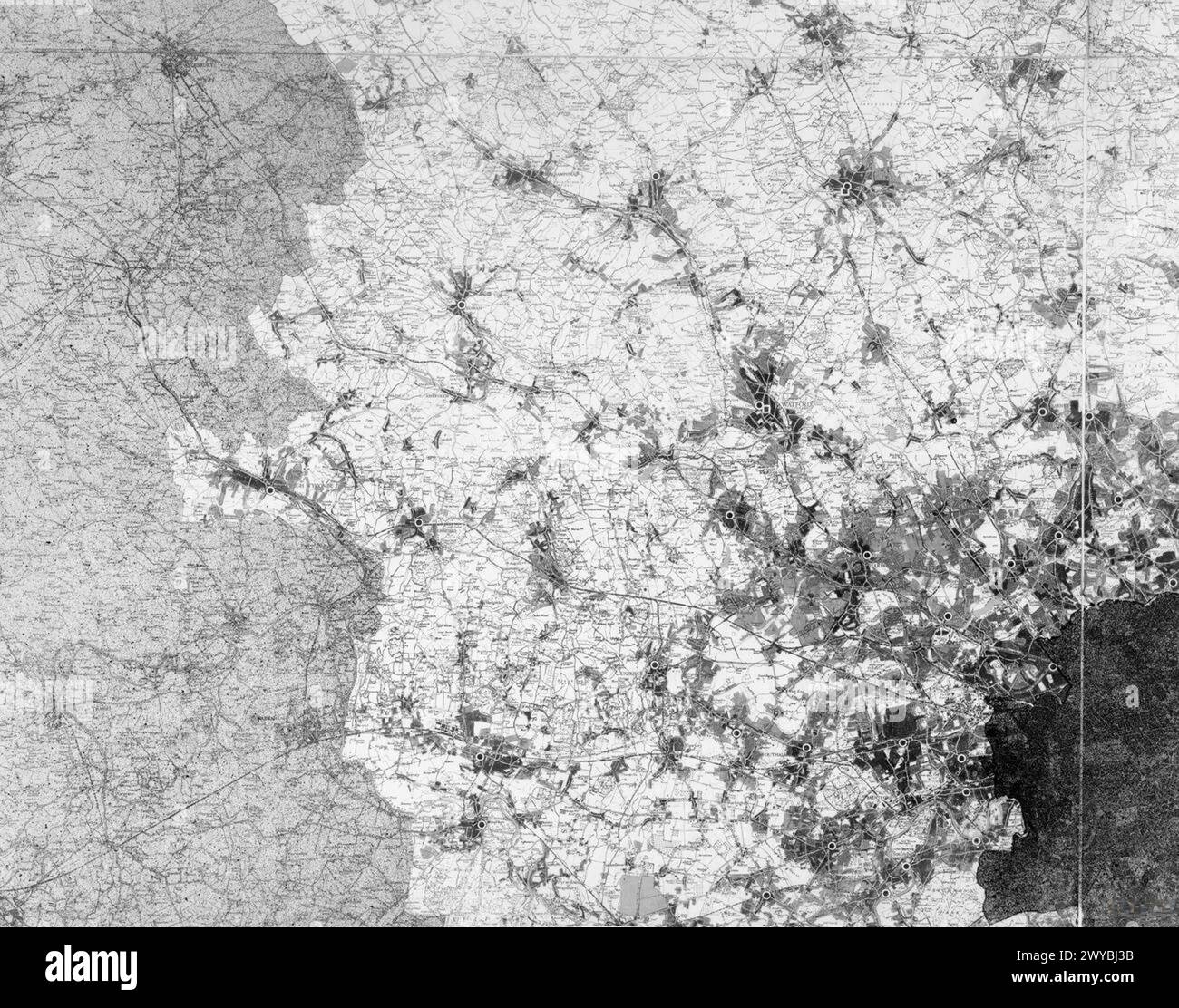 Map of britain 1939 hi-res stock photography and images - Alamy