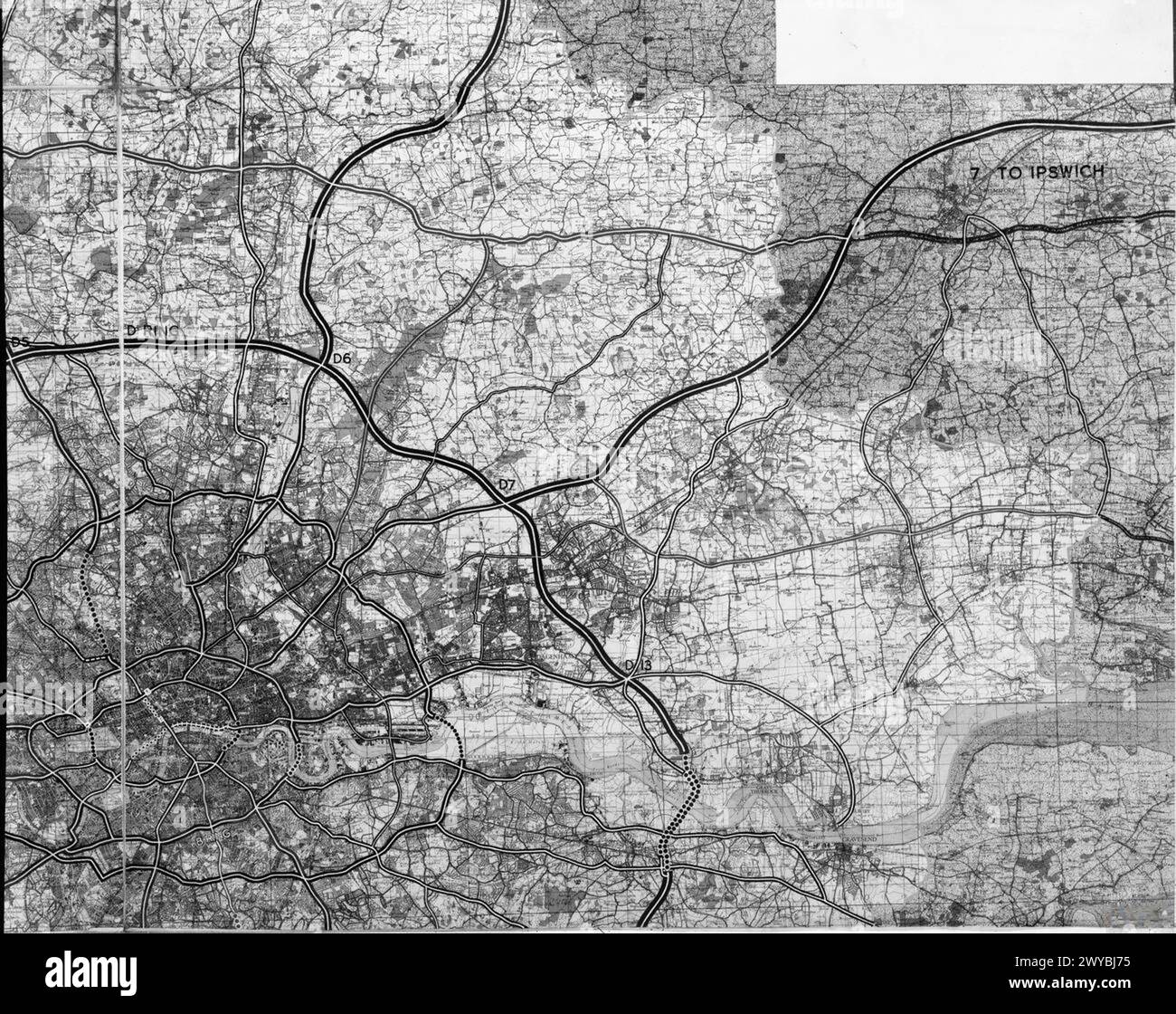 Map of london 1944 hi-res stock photography and images - Alamy