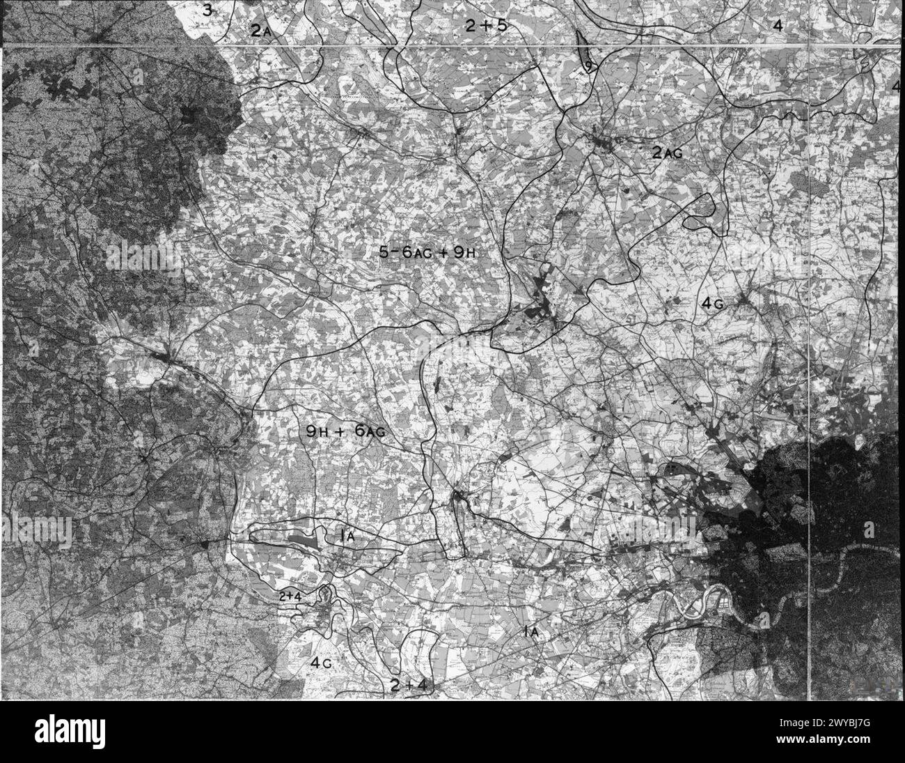 Map of london 1944 hi-res stock photography and images - Alamy