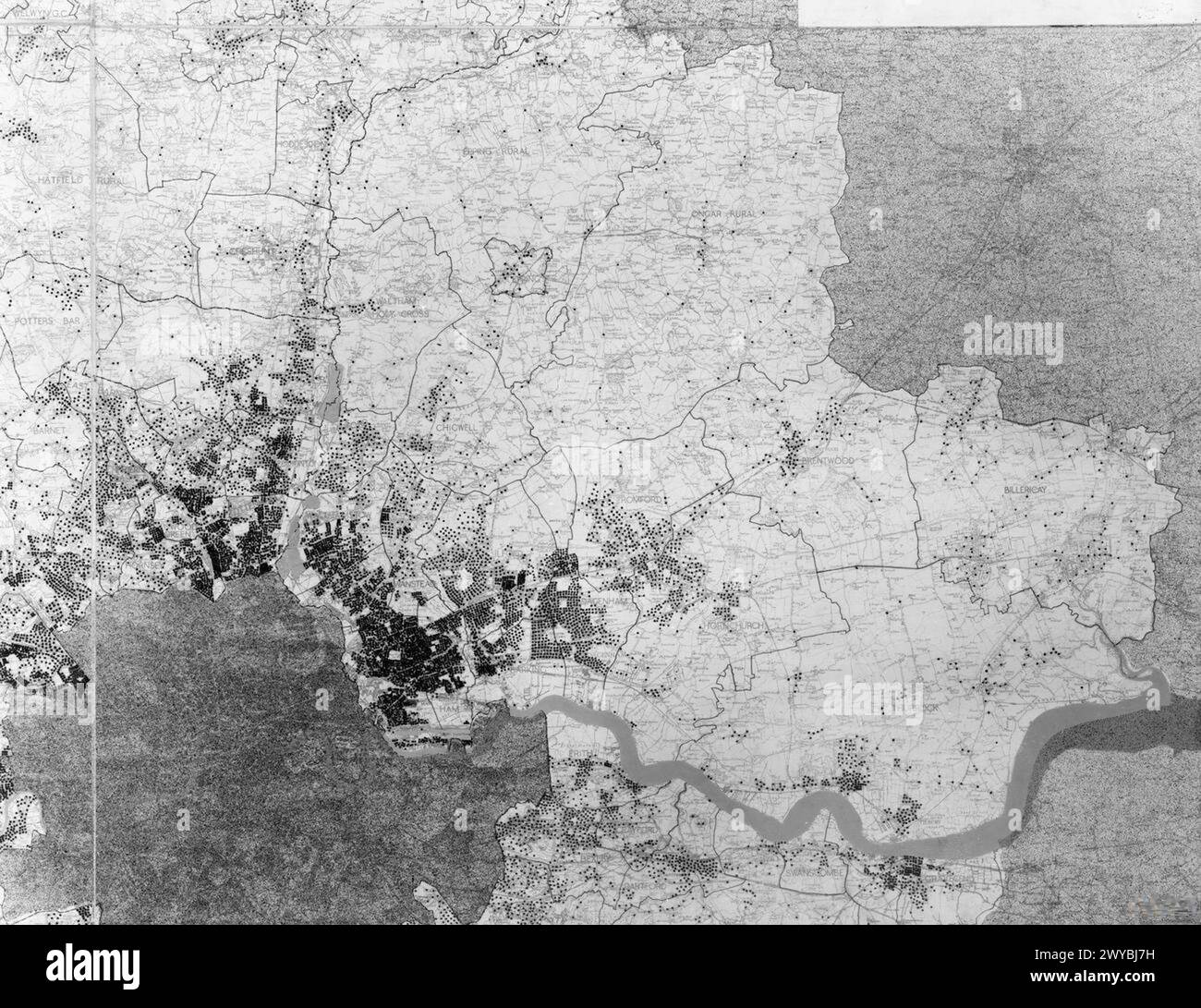 Map of london 1944 hi-res stock photography and images - Alamy