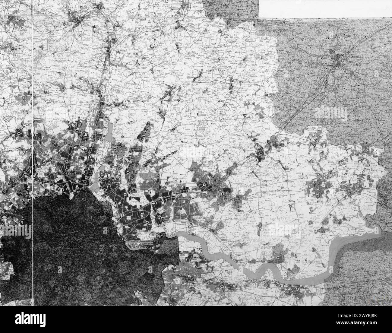 Map of london 1944 hi-res stock photography and images - Alamy