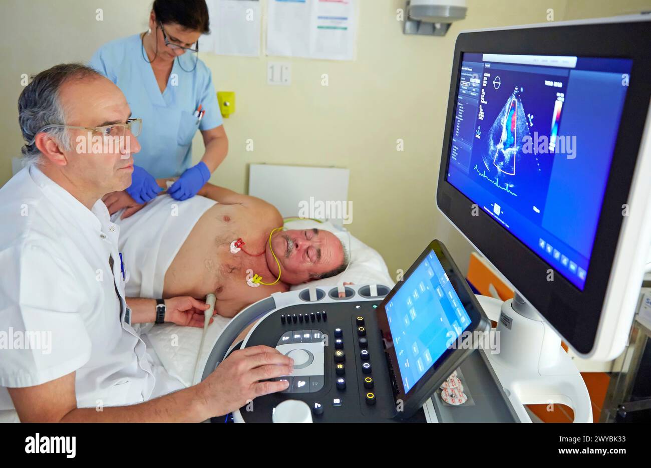 3D cardiac ultrasound, Hospital Donostia, San Sebastian, Gipuzkoa ...