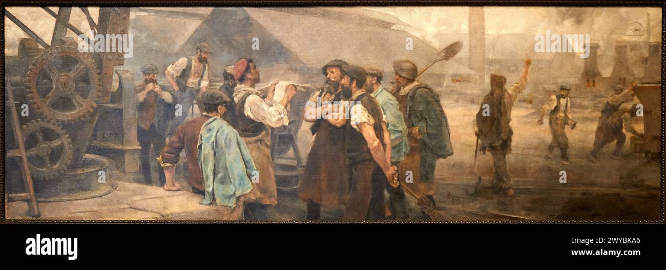 "Transporting Coal", 1925, Evaristo Valle (1873-1951), Museo de Bellas ...