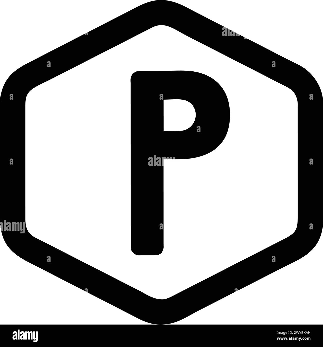 Car parking information signage Black and White Stock Photos & Images ...
