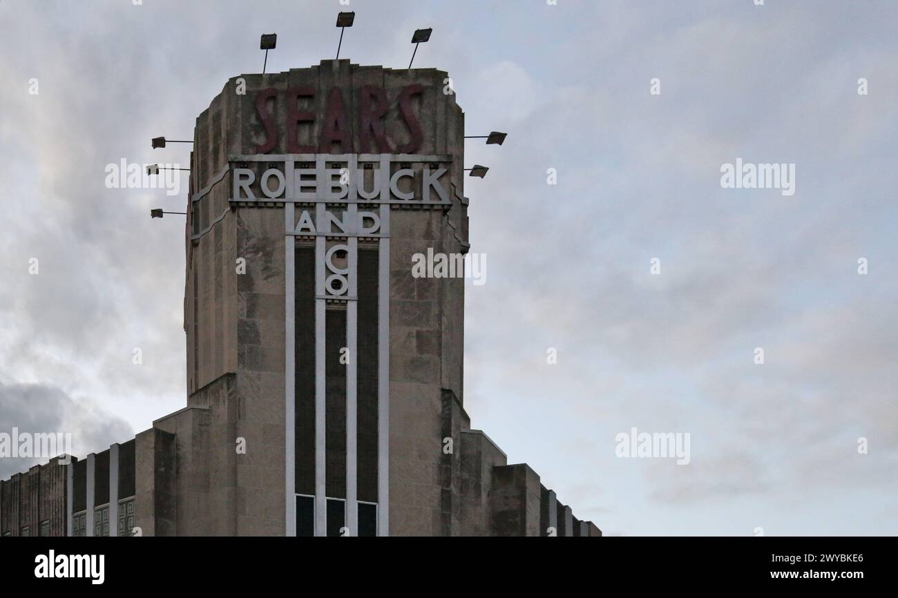 Sears Roebuck and CO logo on store in Flatbush, Brooklyn, New York City ...