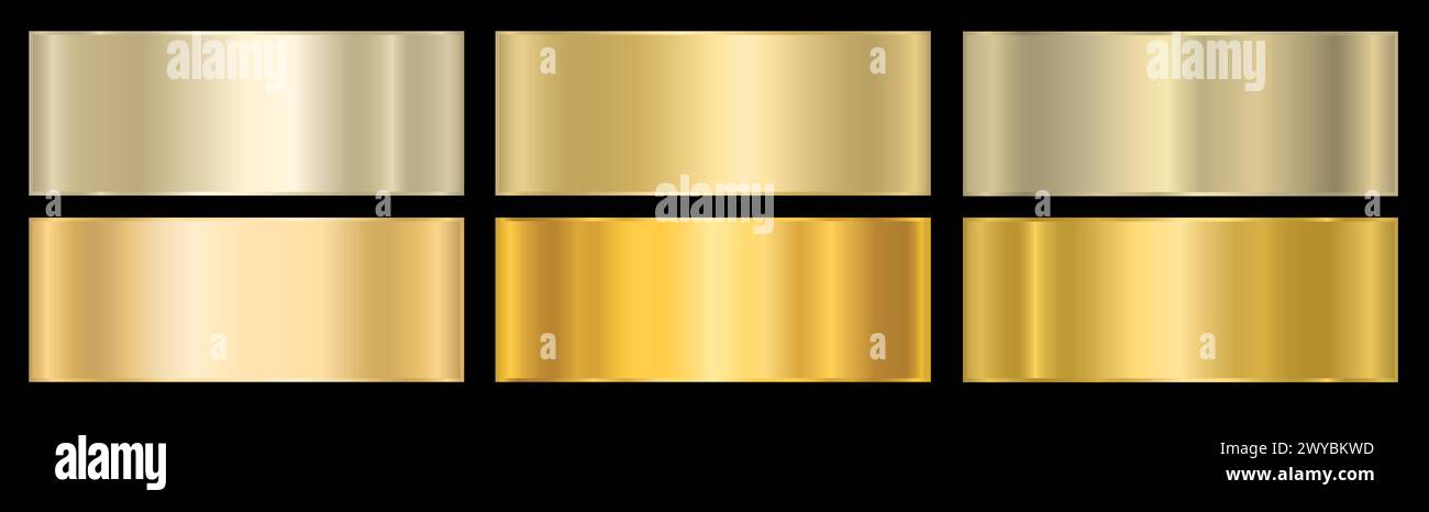 A set of golden gradients. Metallic gradient effects for the design of ...