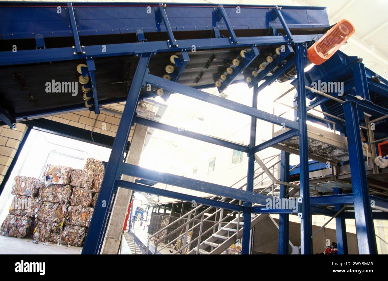 Plastic recycling, sorting plant Stock Photo - Alamy